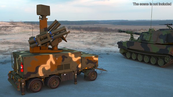 导弹发射系统 Crotale NG Rigged3D模型 - TurboSquid 2206799
