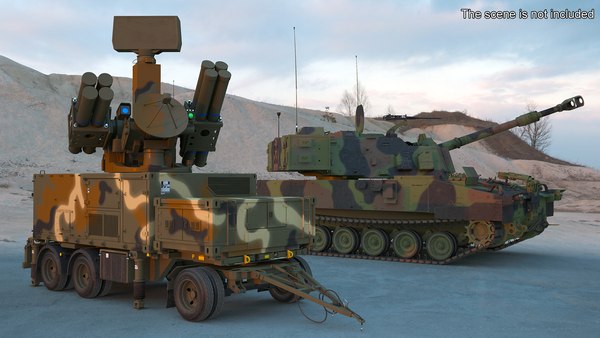 导弹发射系统 Crotale NG Rigged3D模型 - TurboSquid 2206799