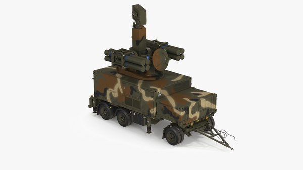 modelo 3d Sistema de lanzamiento de misiles Crotale NG aparejado - TurboSquid 2206799