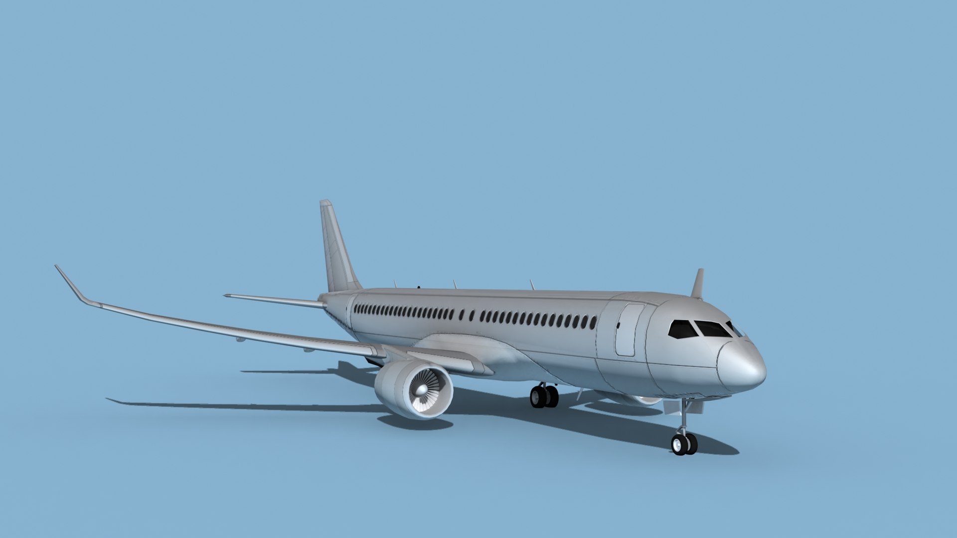 3D Airbus A220-300 Bare Metal - TurboSquid 1746819