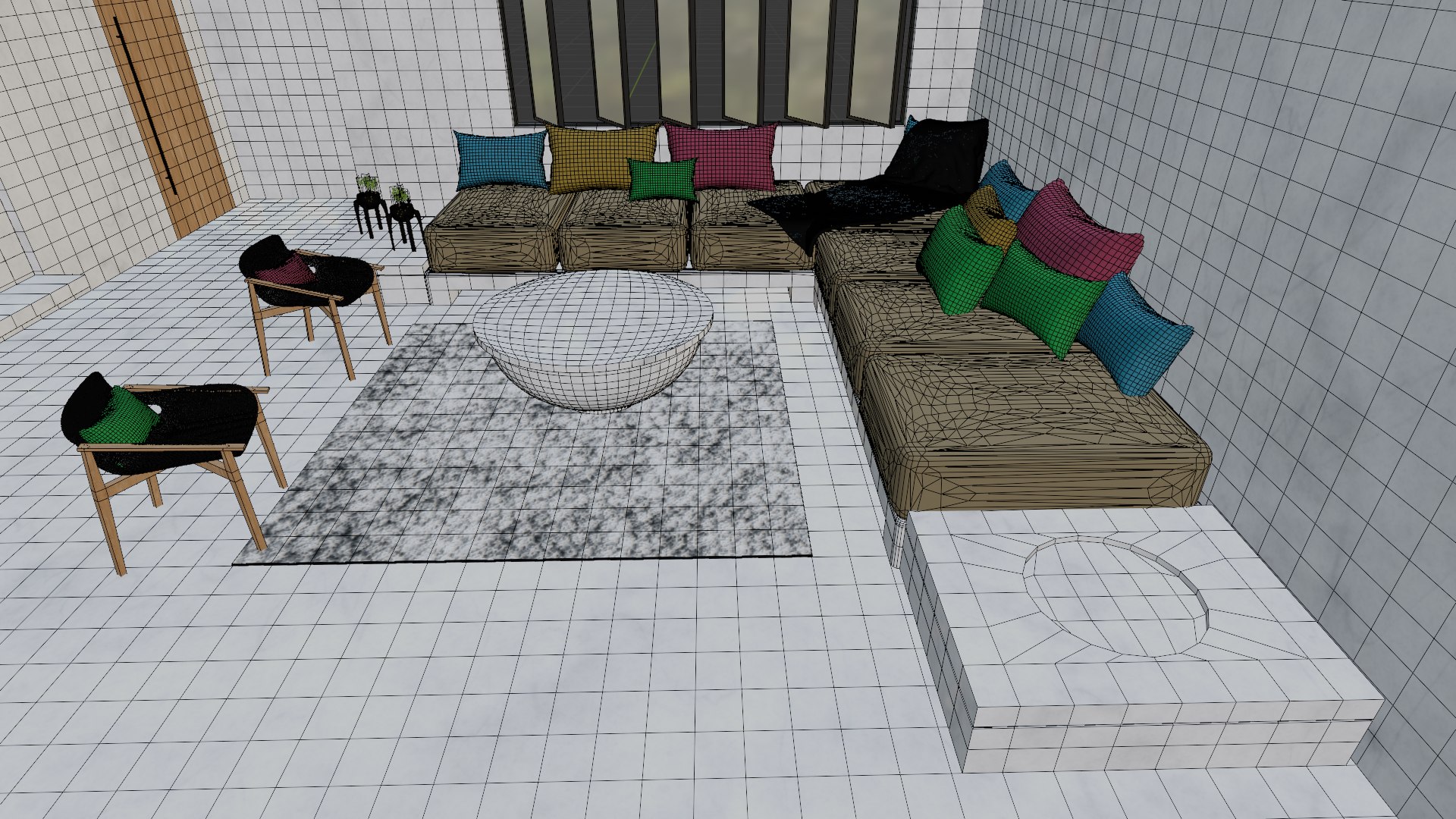 3D Modern Living Room 3D Model - TurboSquid 2314105