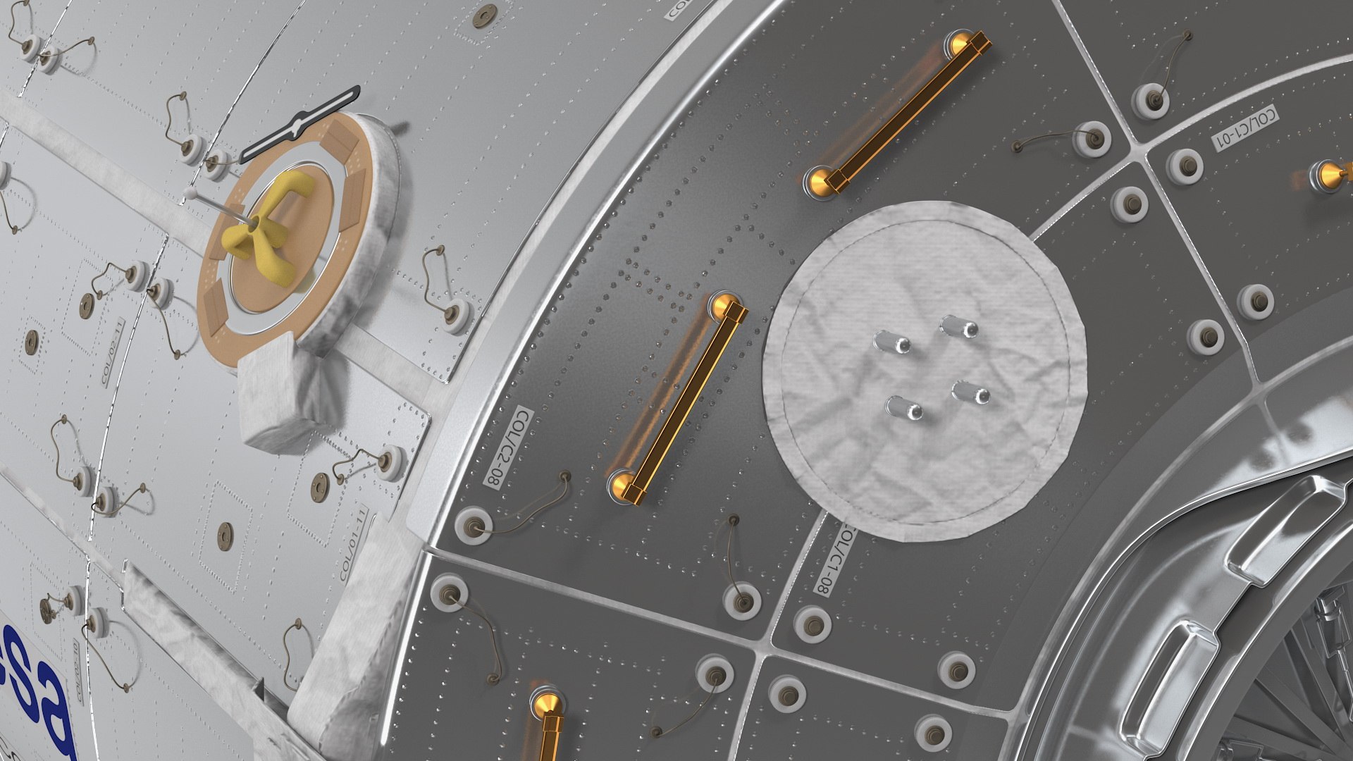 Iss module columbus science 3D model - TurboSquid 1509520