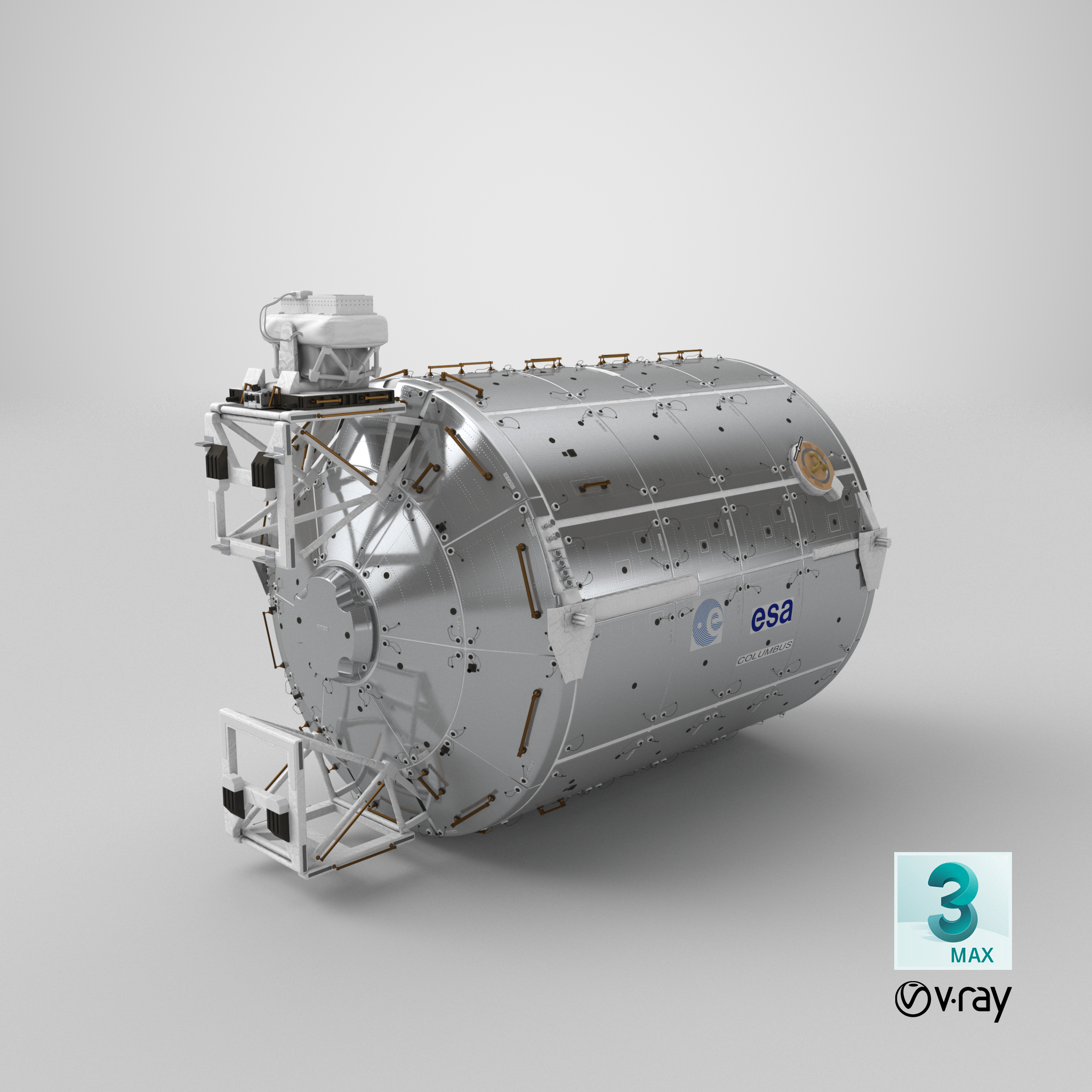 Iss module columbus science 3D model - TurboSquid 1509520