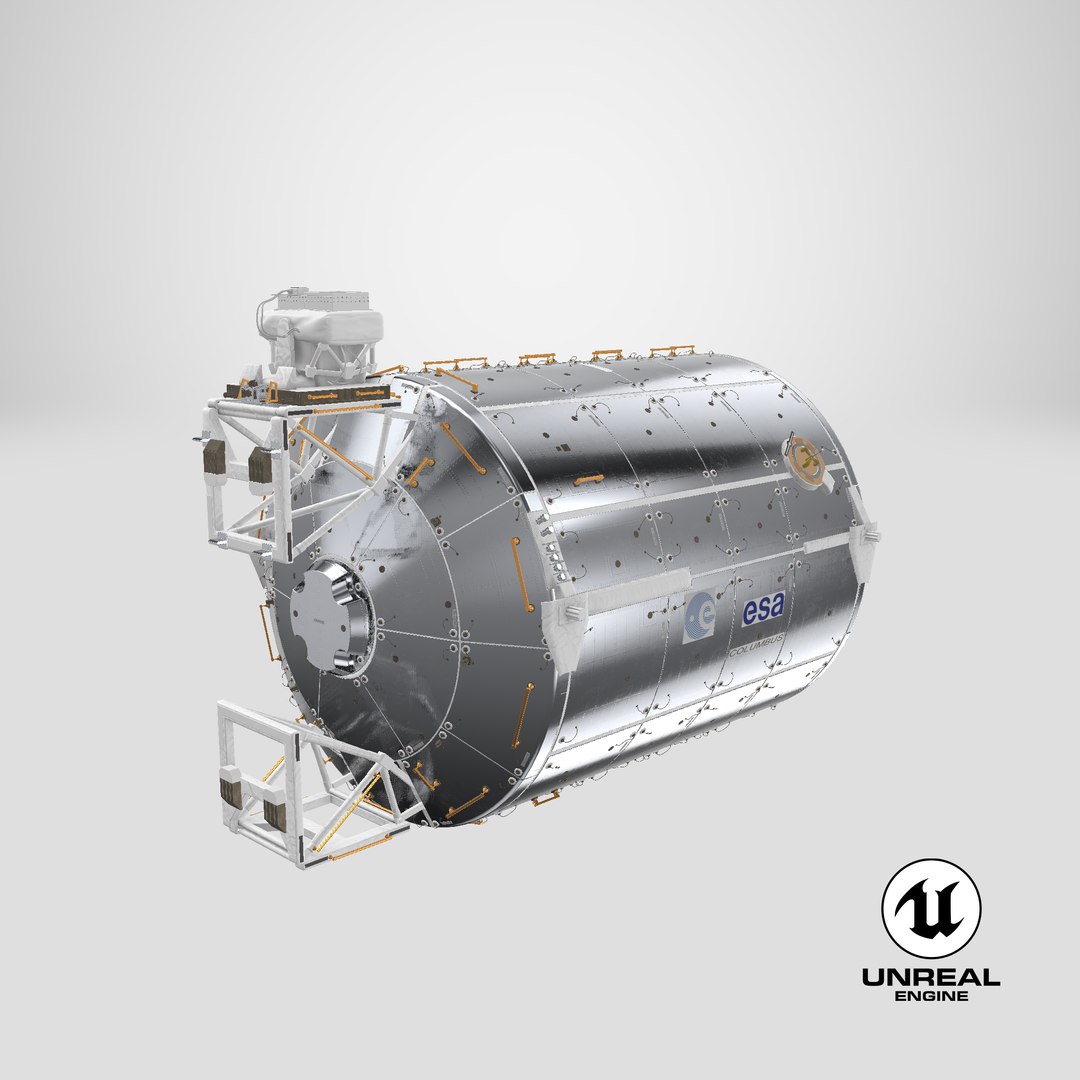 Iss module columbus science 3D model - TurboSquid 1509520