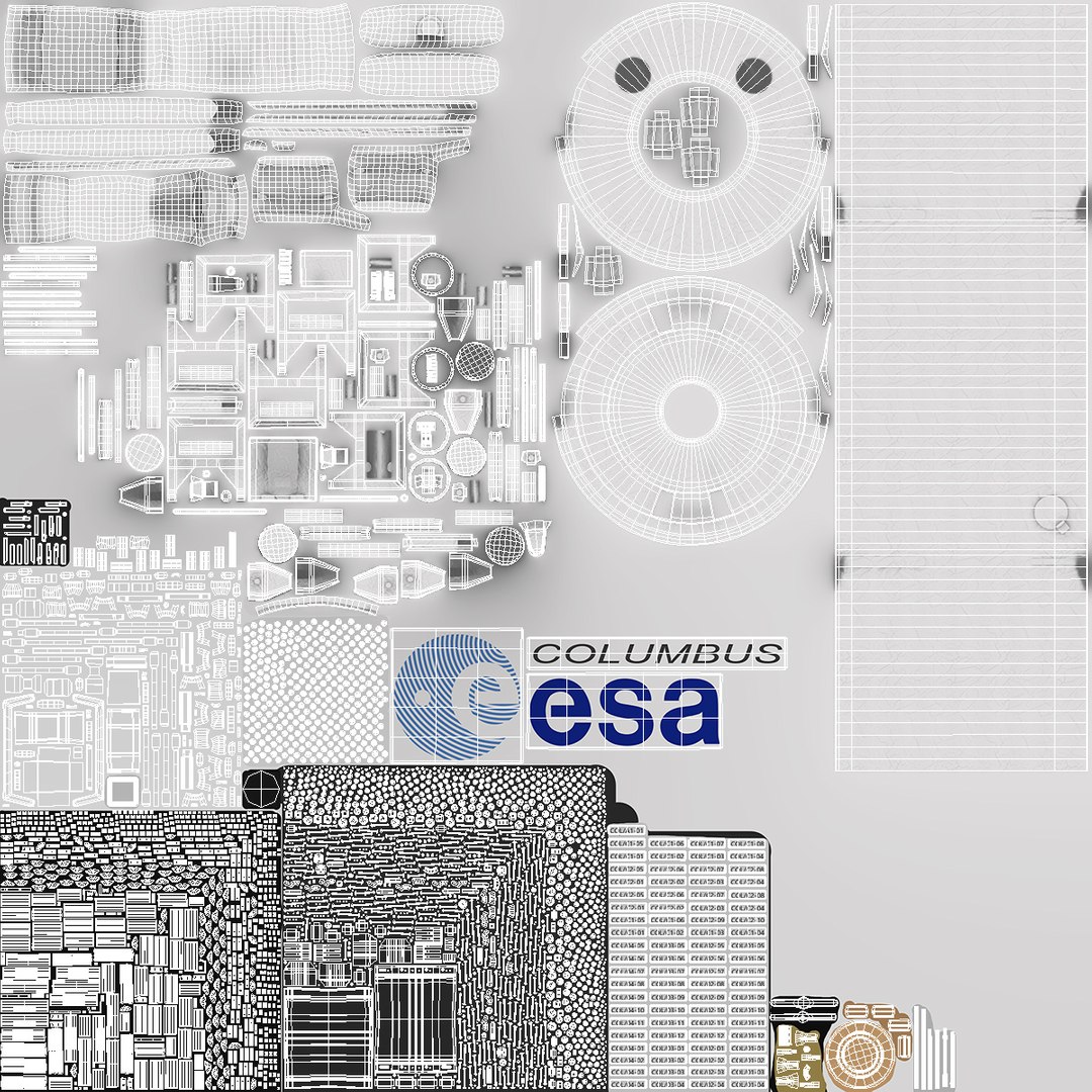 Iss module columbus science 3D model - TurboSquid 1509520