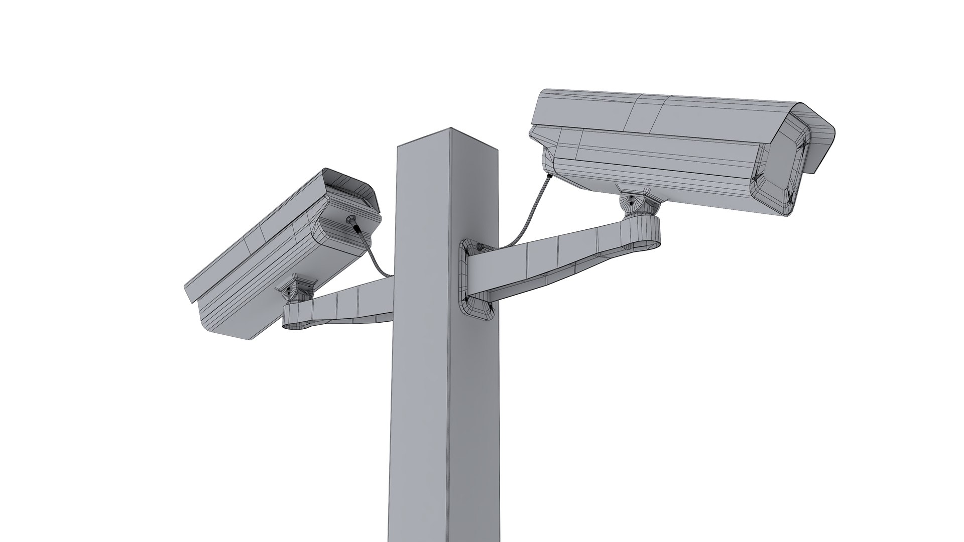 3D Security Cameras Pole - TurboSquid 2260649