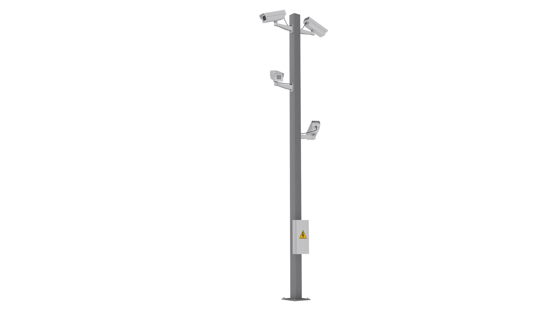 3D Security Cameras Pole - TurboSquid 2260649