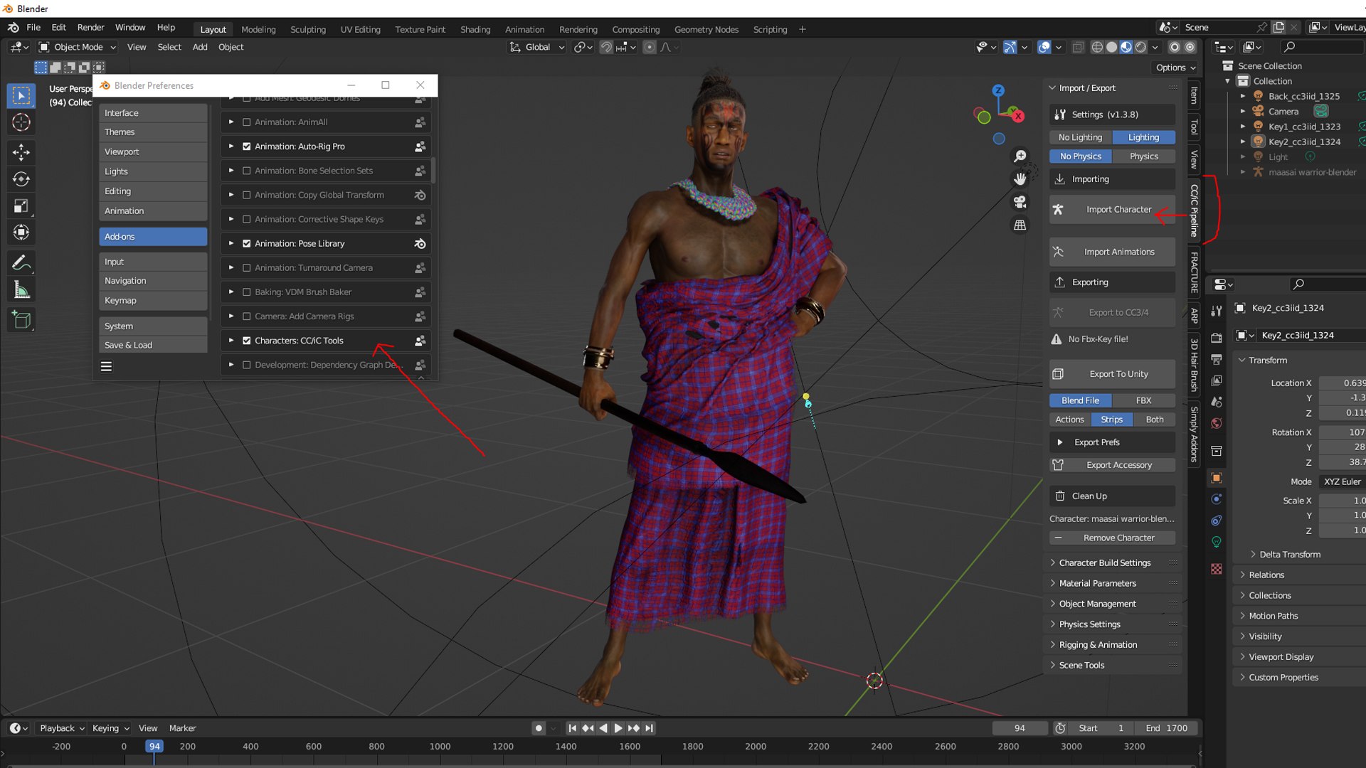 Maasai warrior model - TurboSquid 2150737