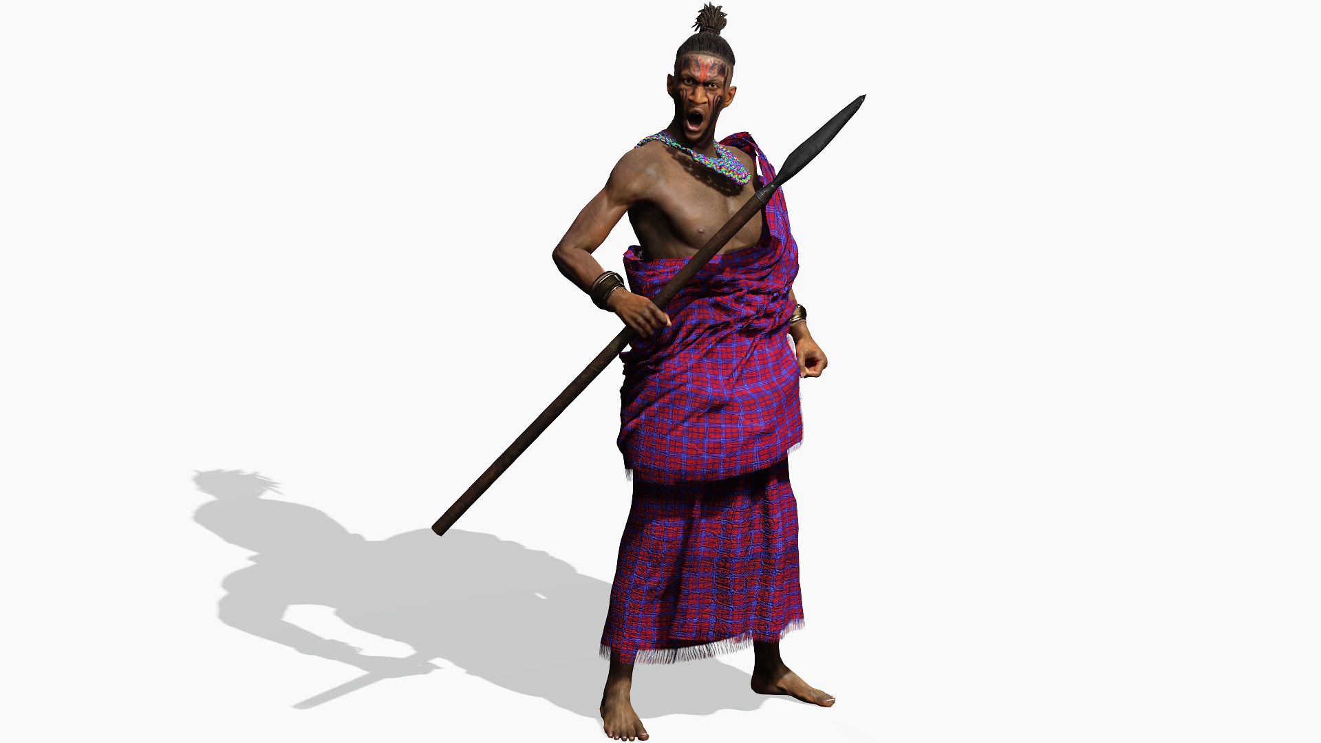 Maasai warrior model - TurboSquid 2150737