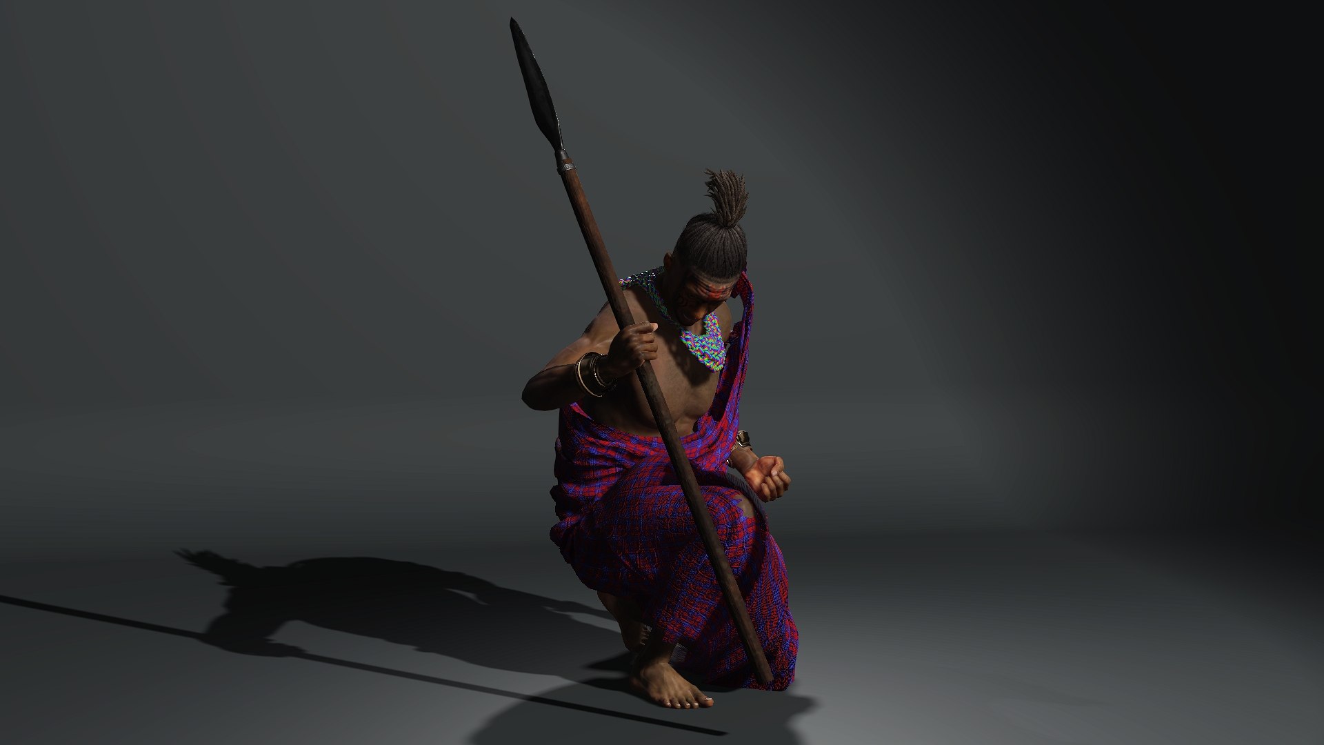 Maasai warrior model - TurboSquid 2150737