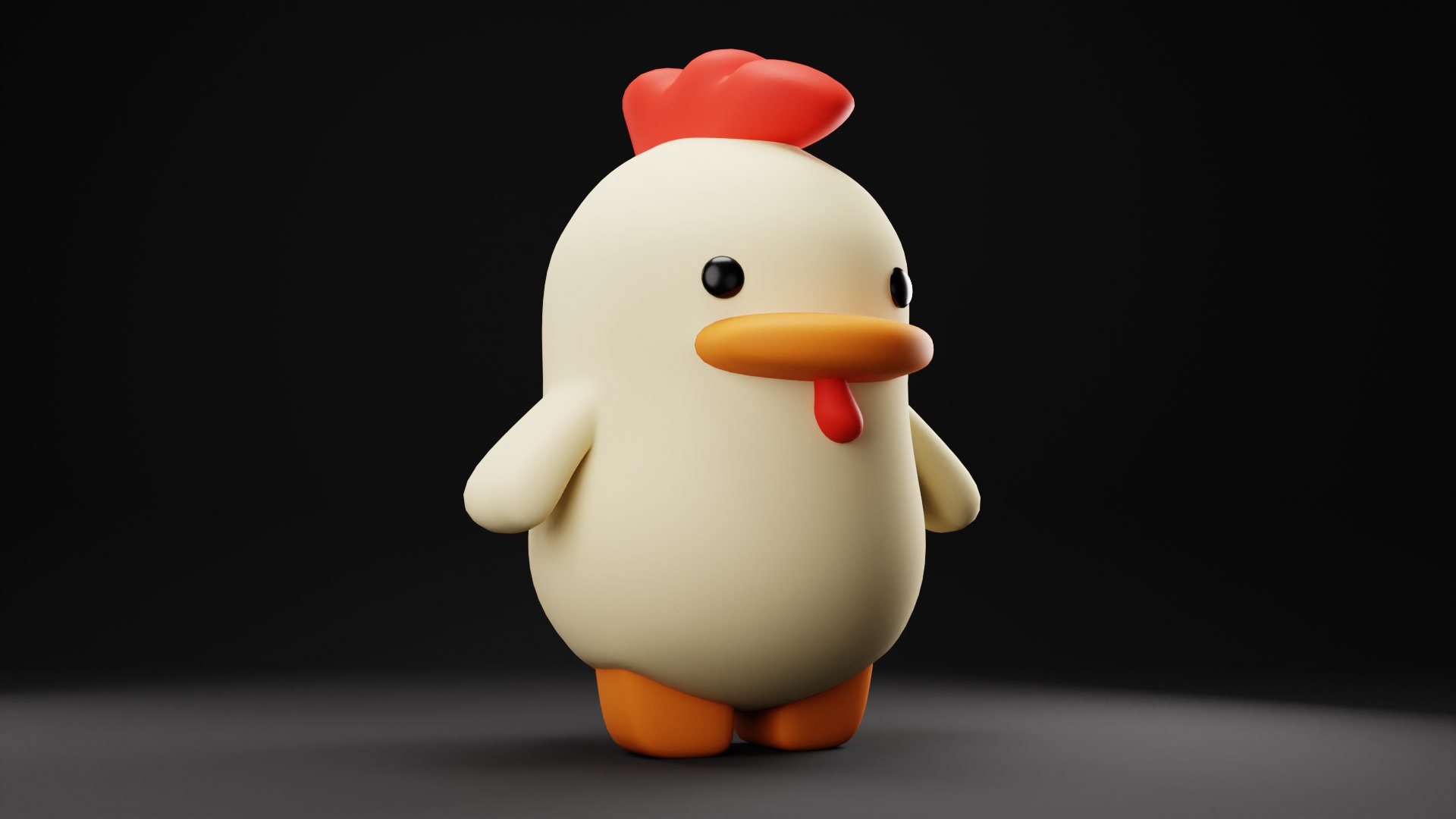 Cartoon Chicken 3D Model - TurboSquid 2254299