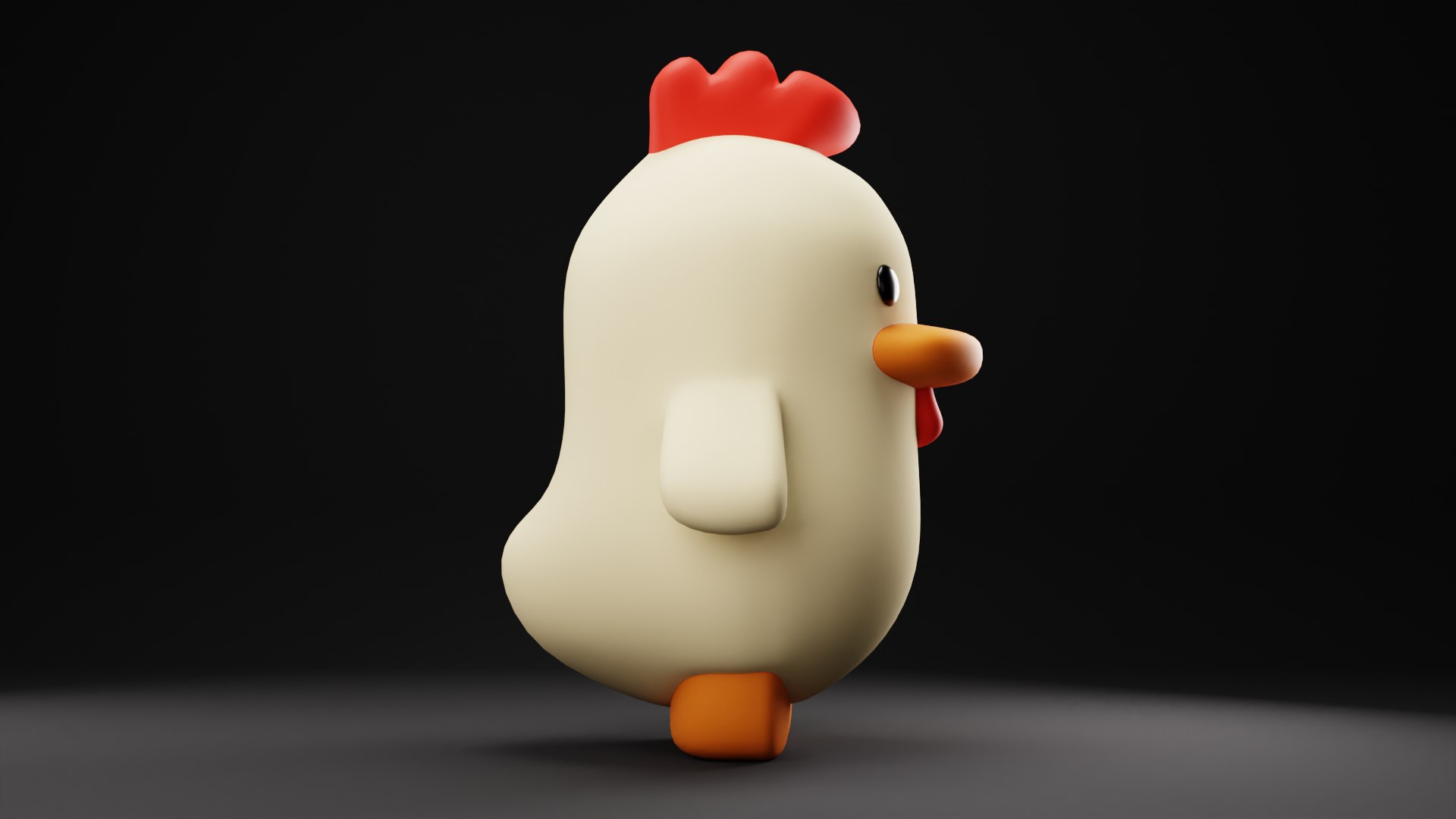 Cartoon Chicken 3D Model - TurboSquid 2254299