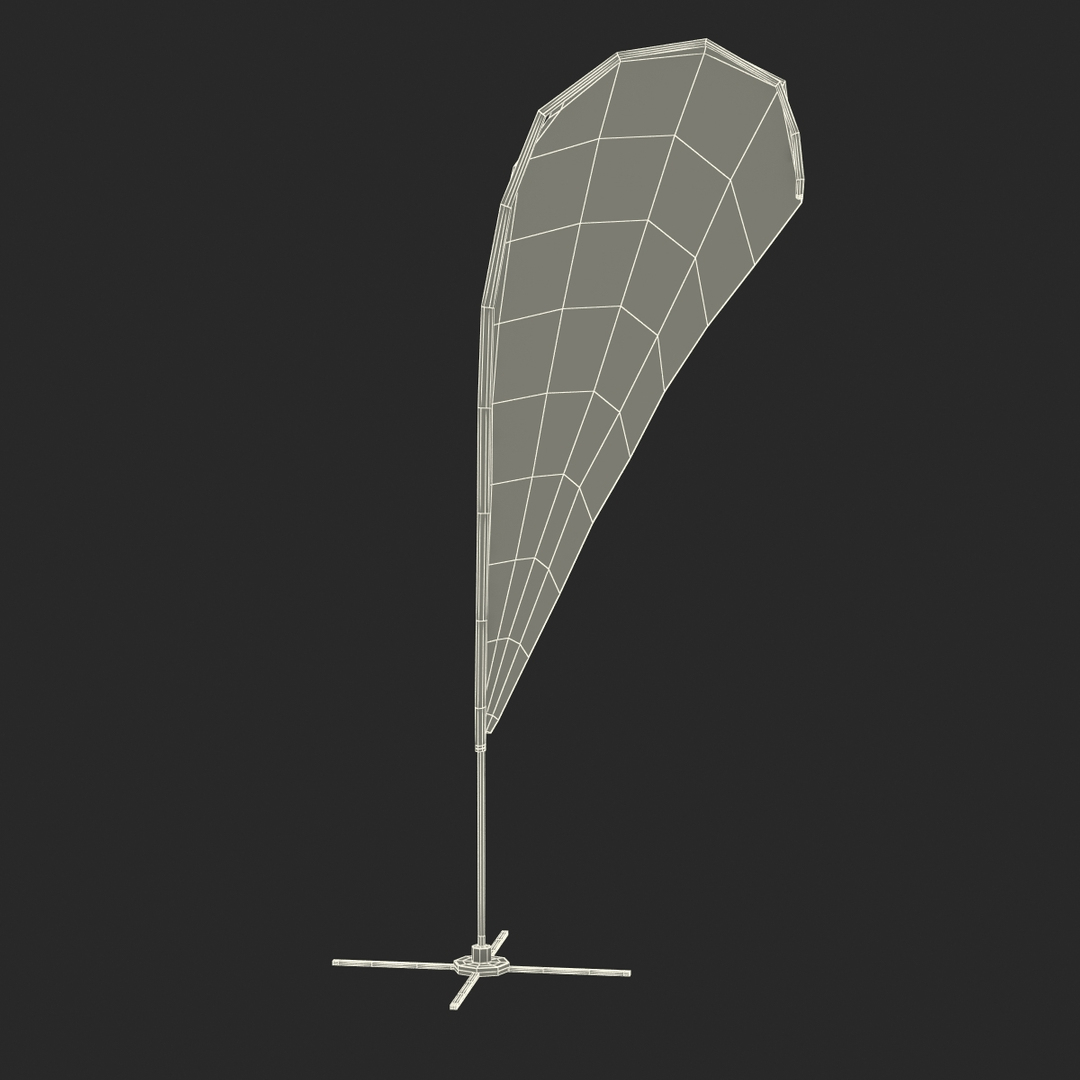 Banner Stand 3 Generic 3d Model