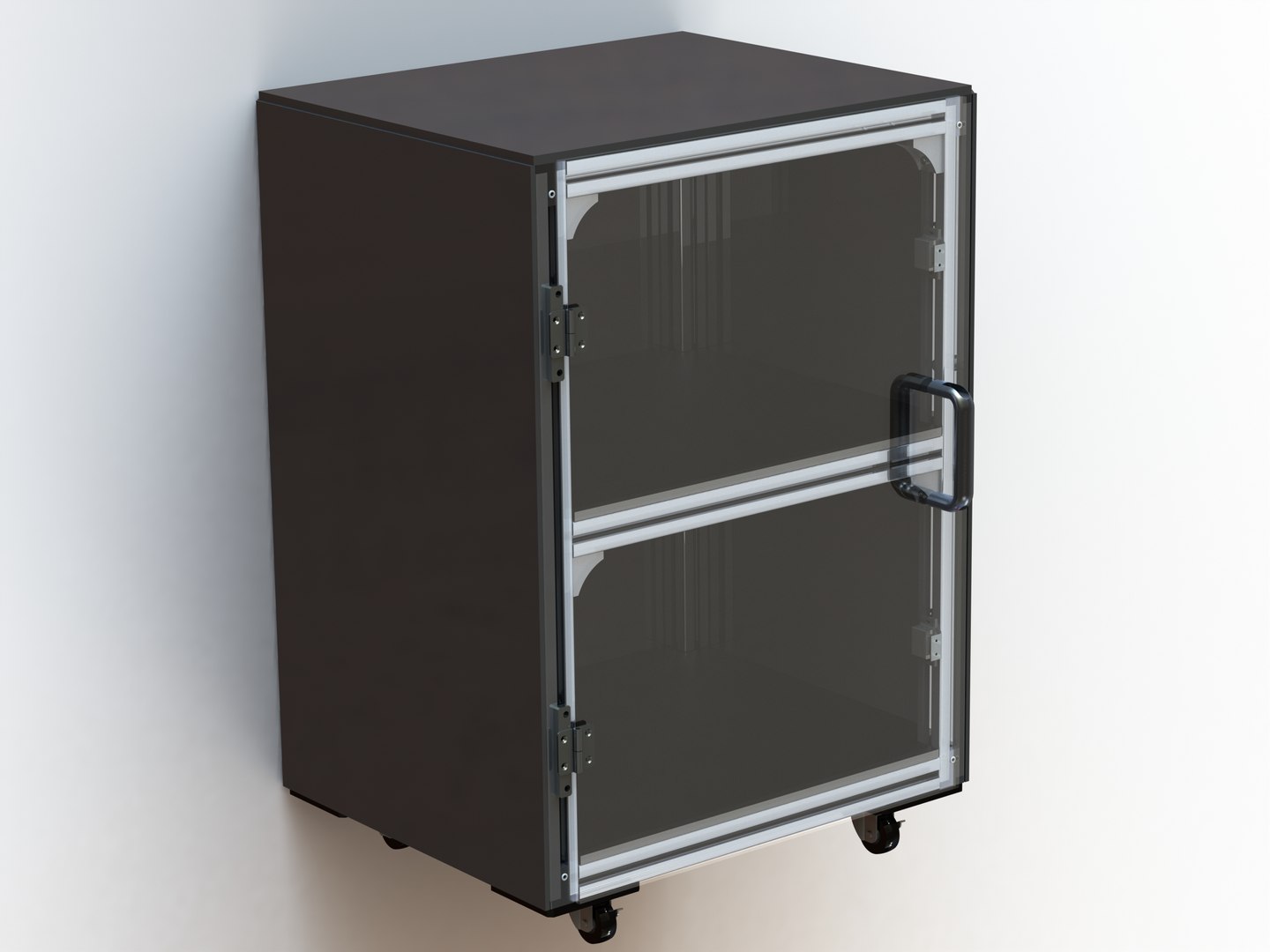 Industrial Aluminum Trolley - Enclosed 3D Model - TurboSquid 2176438