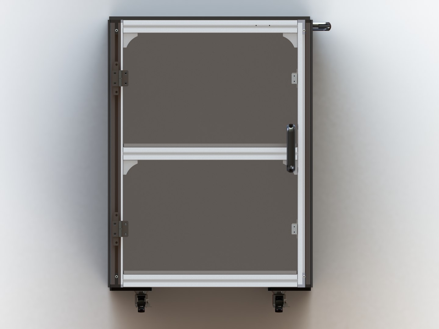 Industrial Aluminum Trolley - Enclosed 3D Model - TurboSquid 2176438