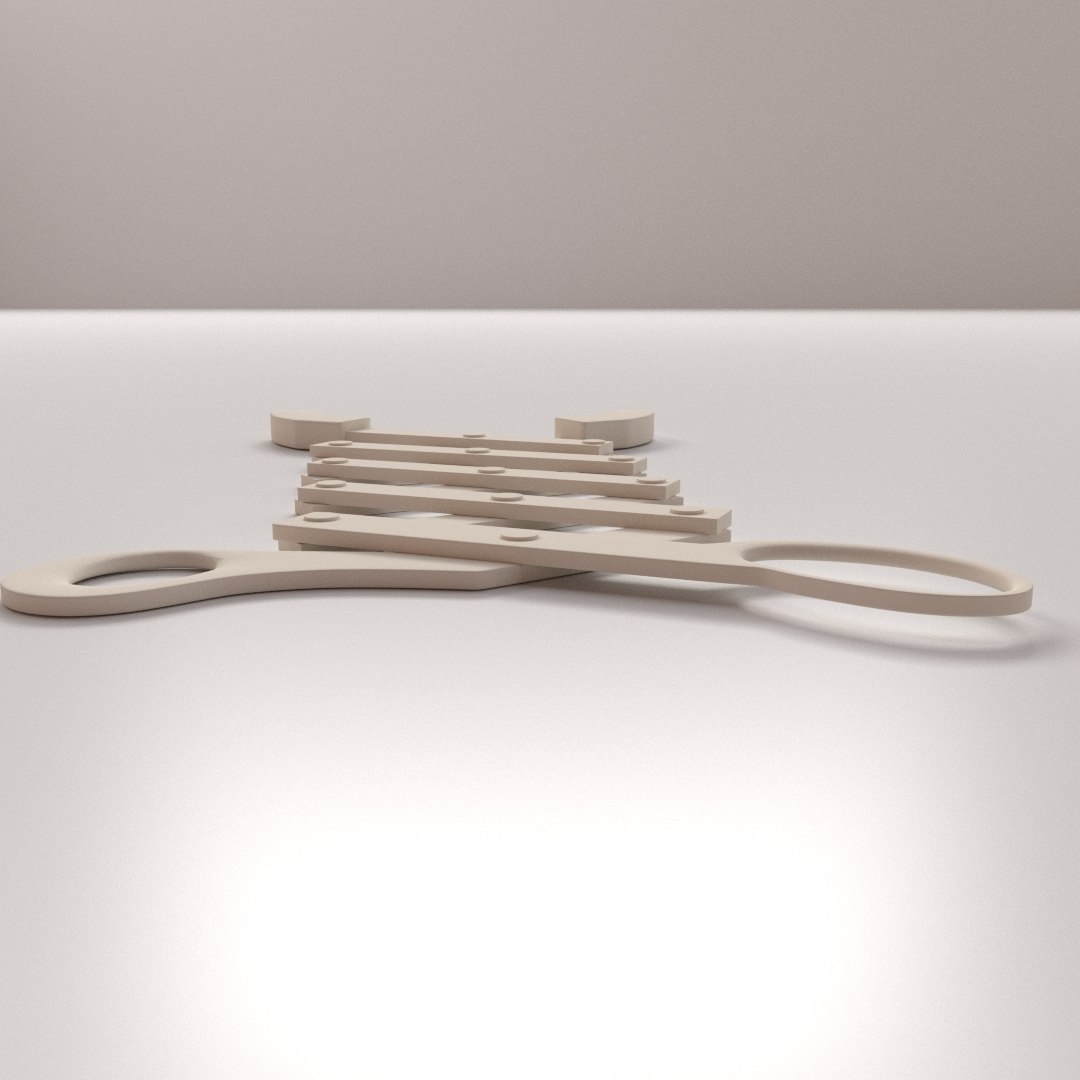 Scissor Extension Arm 3d Model