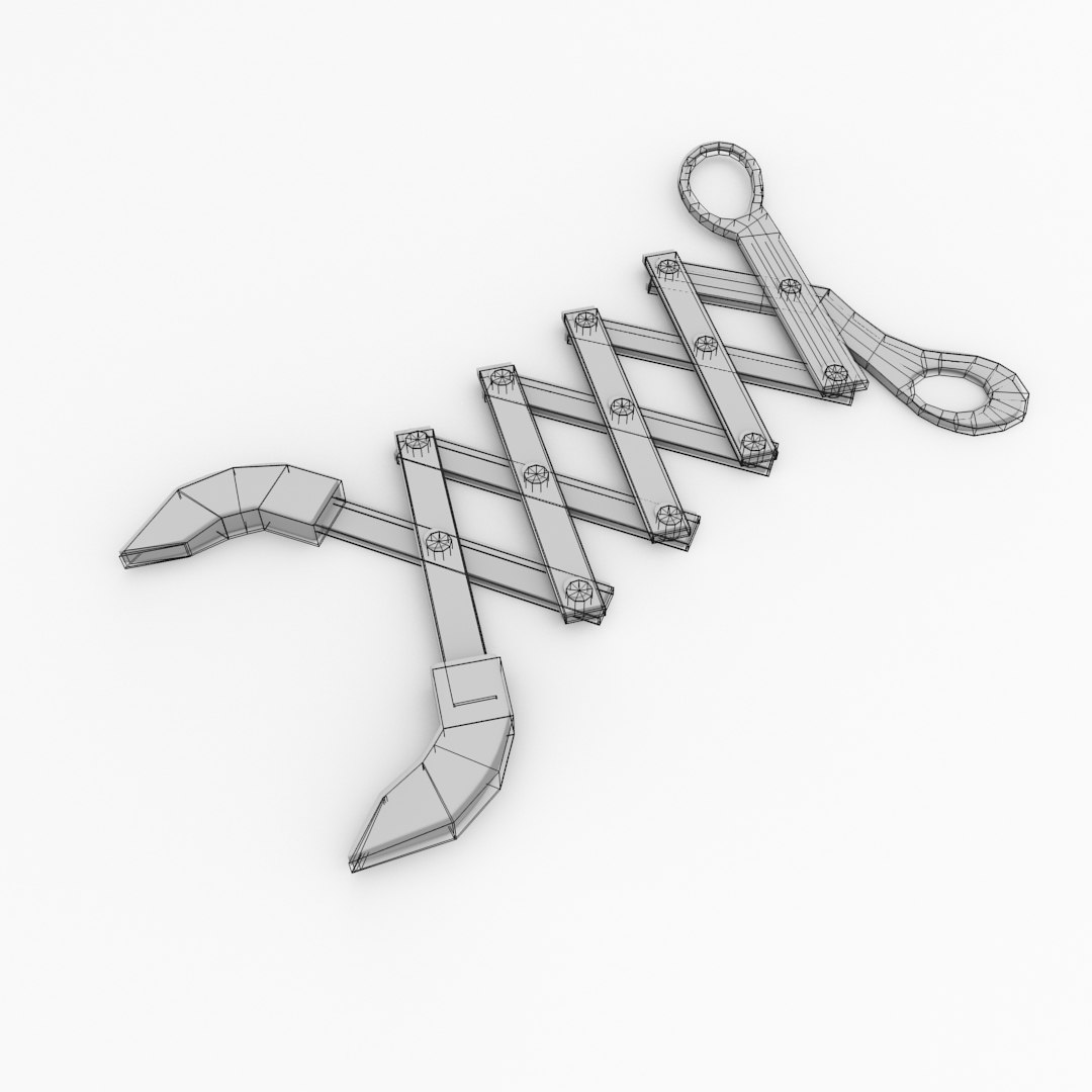 Scissor Extension Arm 3d Model