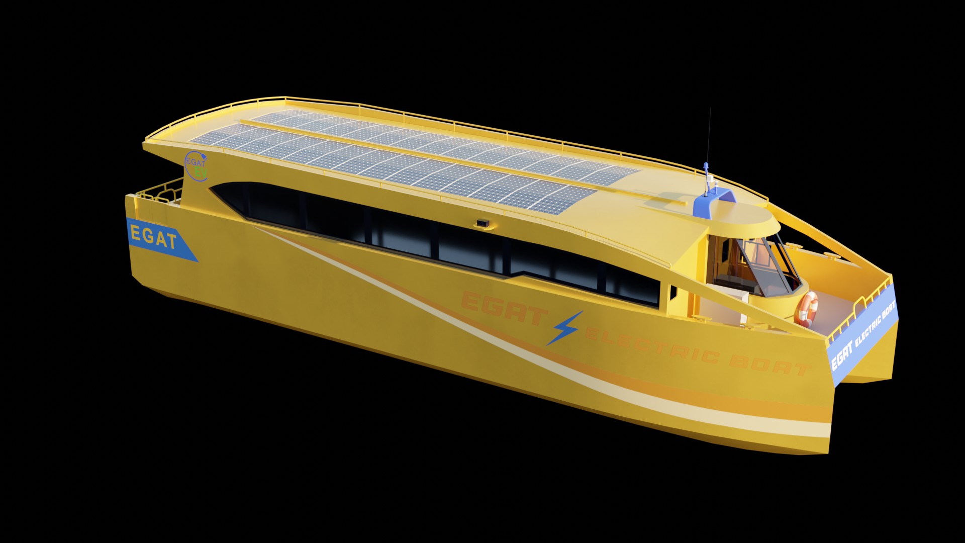 3D Electric River Boat Model - TurboSquid 1965218