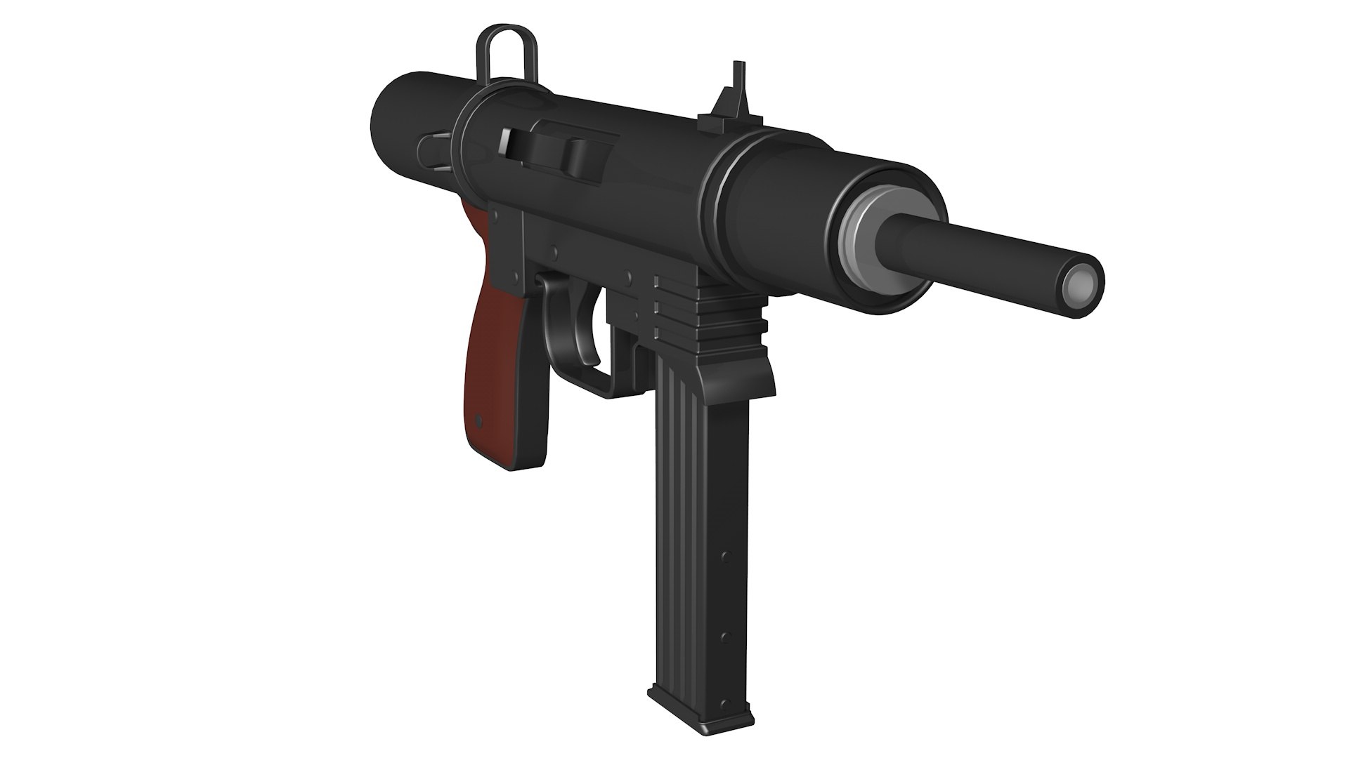 3D submachine machine gun - TurboSquid 1691851