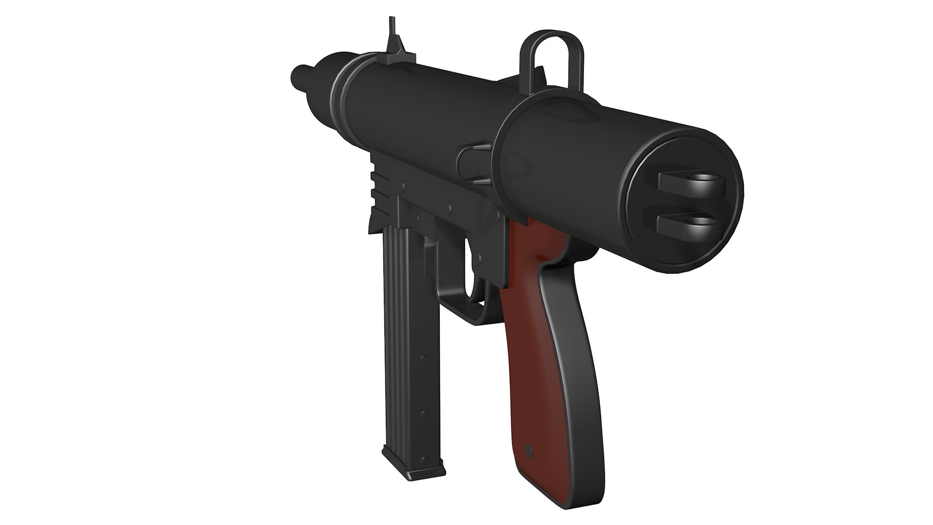 3D submachine machine gun - TurboSquid 1691851