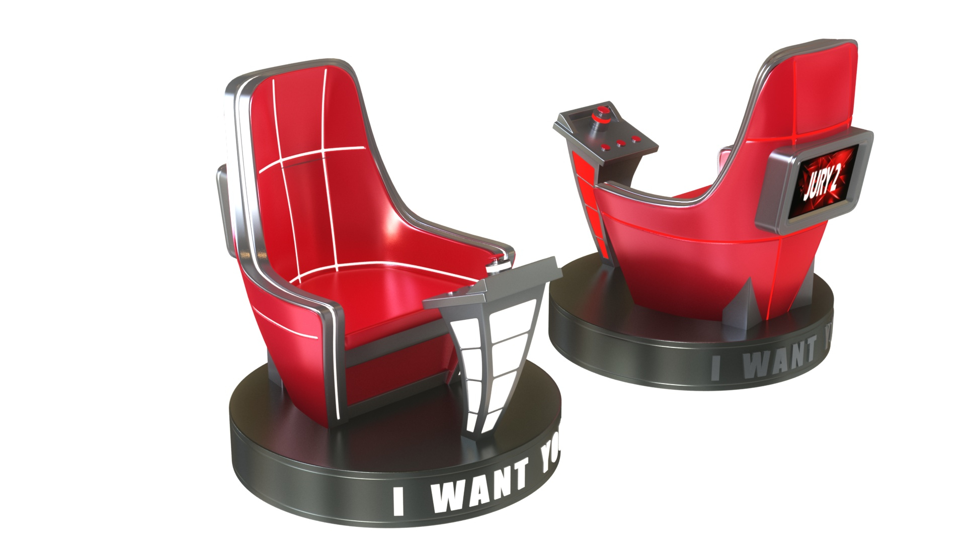 3D The Voice Chair model - TurboSquid 1717603