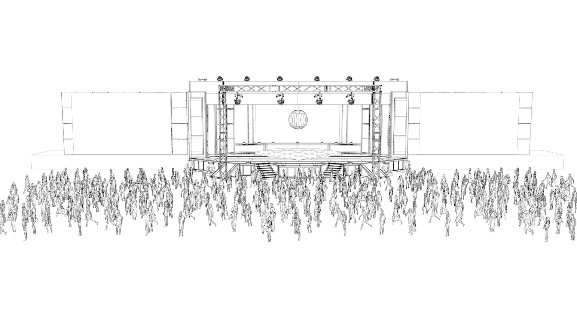 3D Model Concert Stage - TurboSquid 1686671