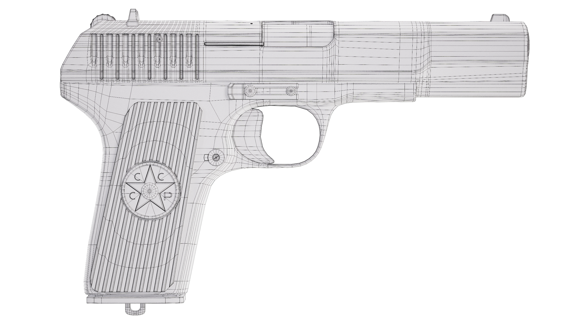 托卡列夫 TT-33 手枪3D模型 - TurboSquid 1848765