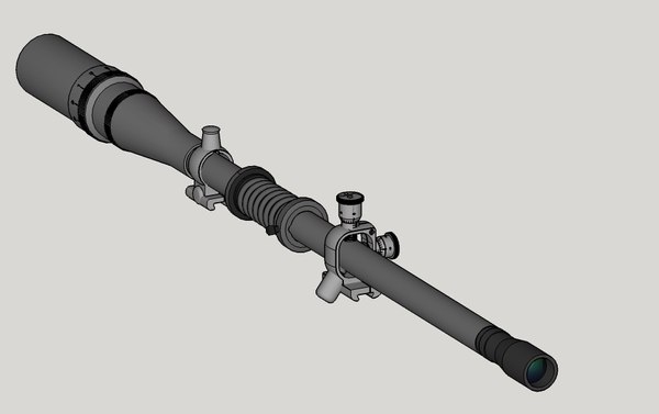 modelo 3d Unertl (real scope inside) softair - TurboSquid 1258296
