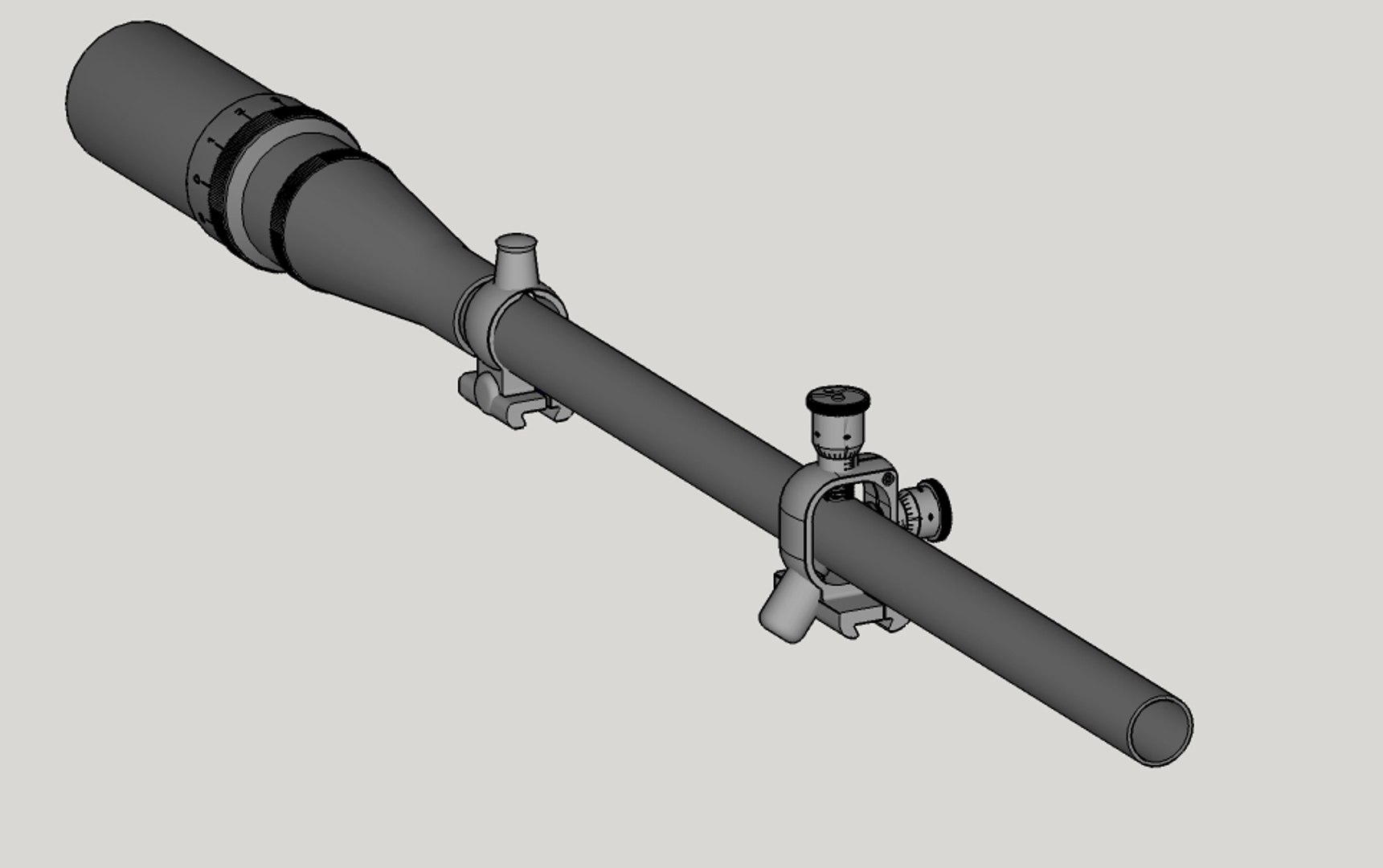 Scope unertl umarex model - TurboSquid 1258296