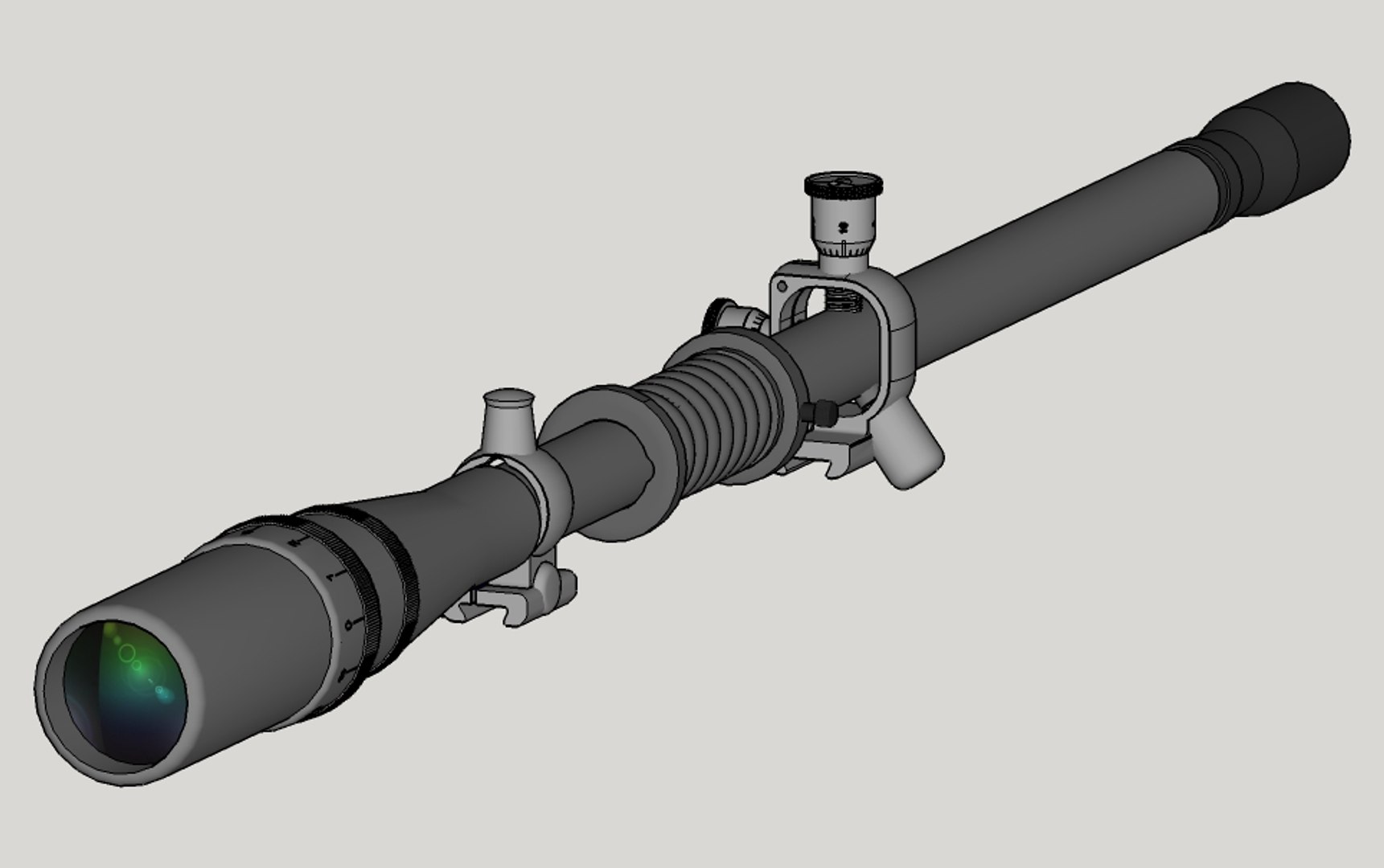 Scope unertl umarex model - TurboSquid 1258296