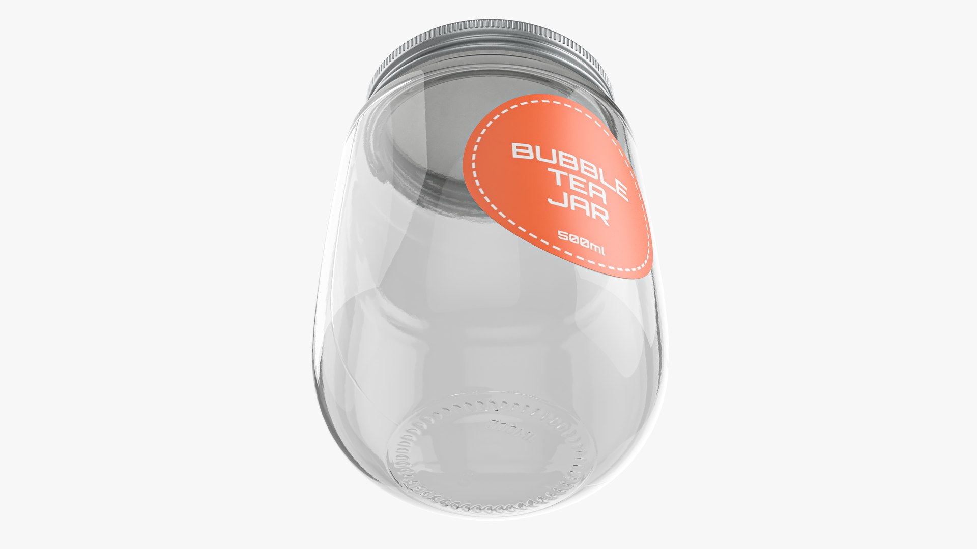 3D Bubble Tea Jar 500ml Model - TurboSquid 2273054