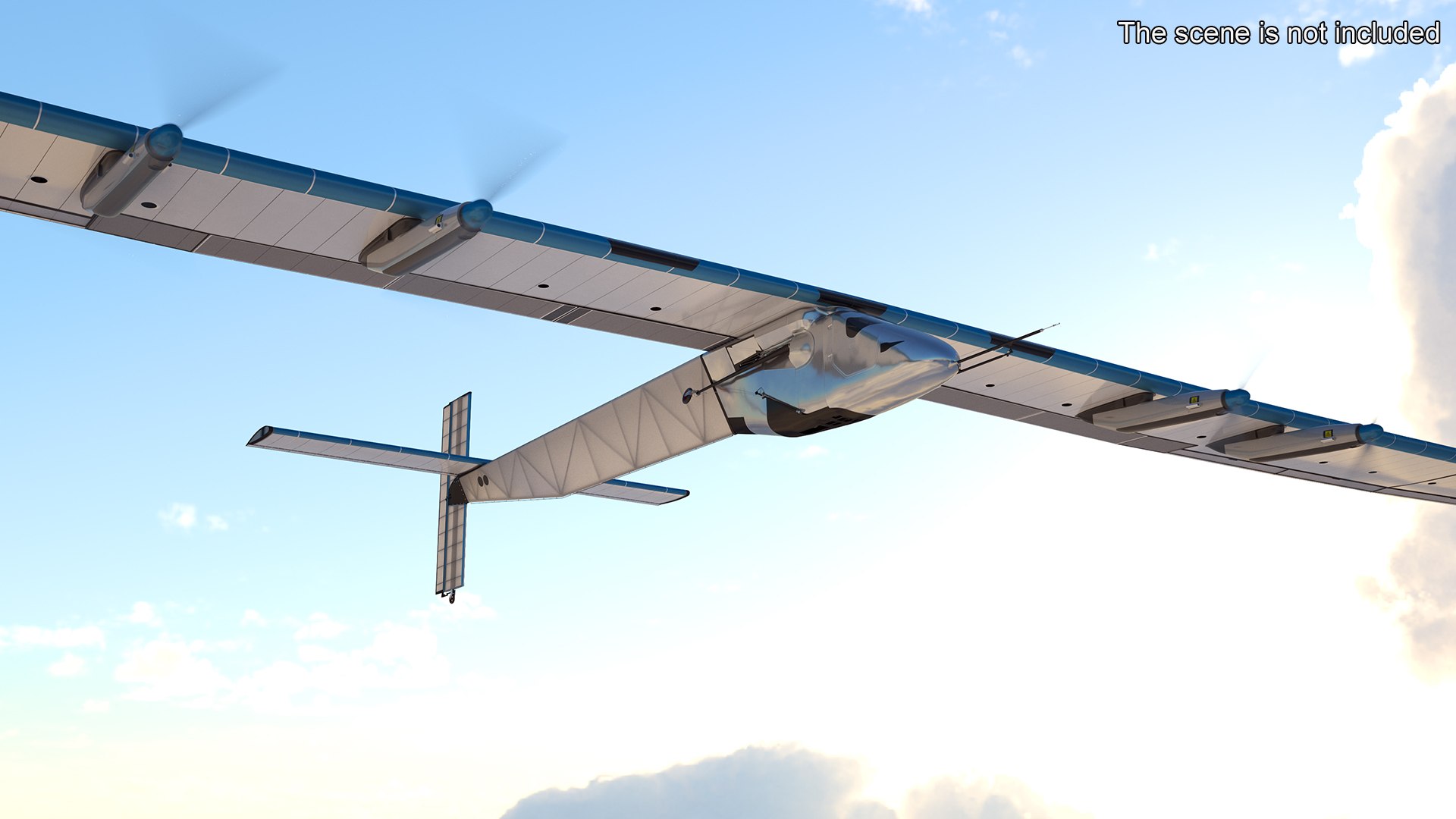 Solar Cargo Airplane Blue 3D - TurboSquid 2269691