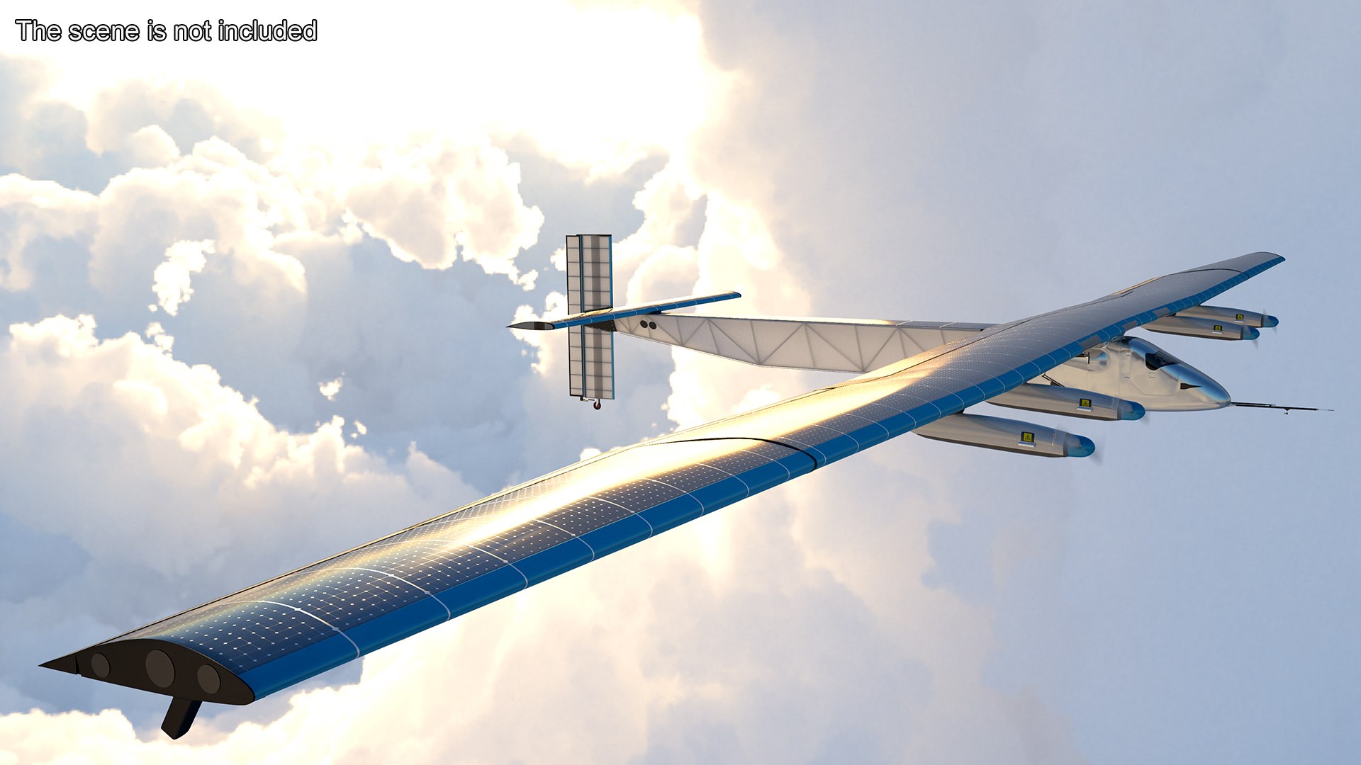 Solar Cargo Airplane Blue 3D - TurboSquid 2269691