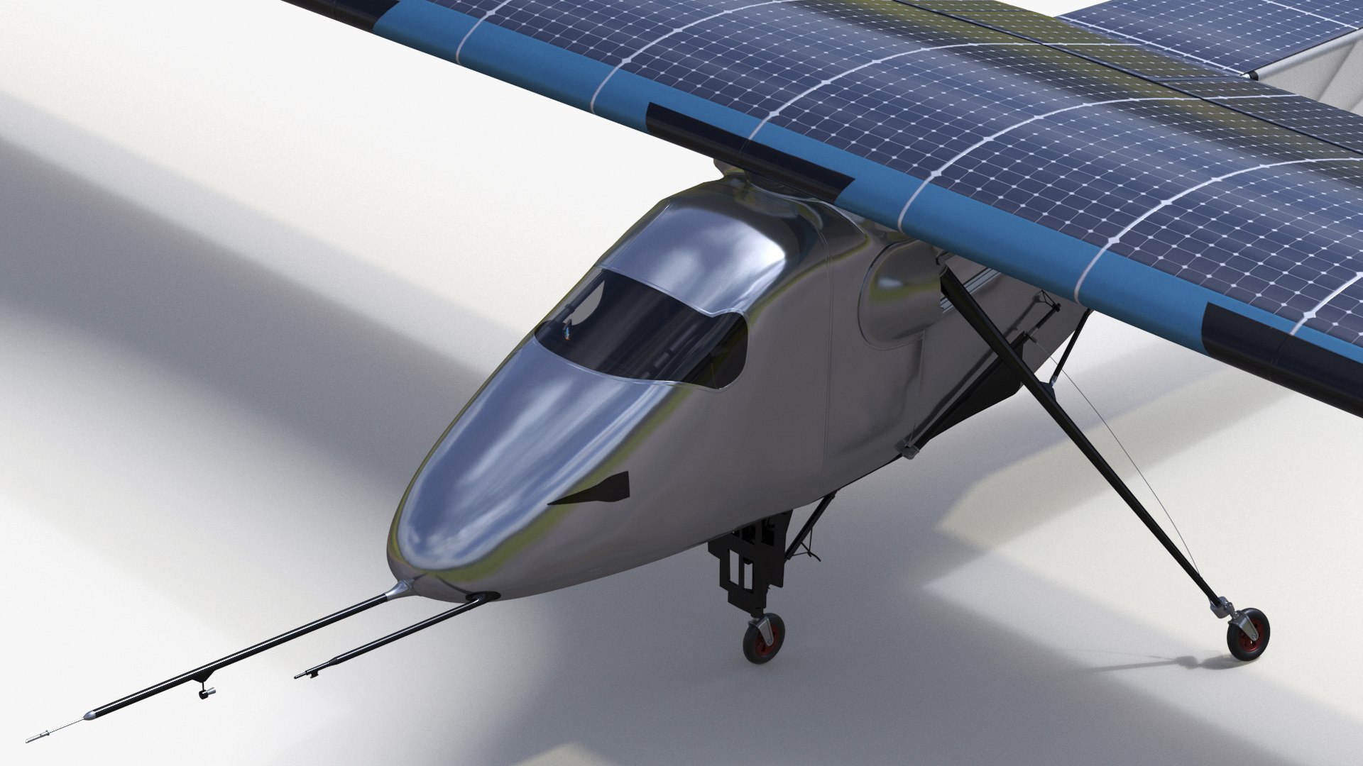 Solar Cargo Airplane Blue 3D - TurboSquid 2269691