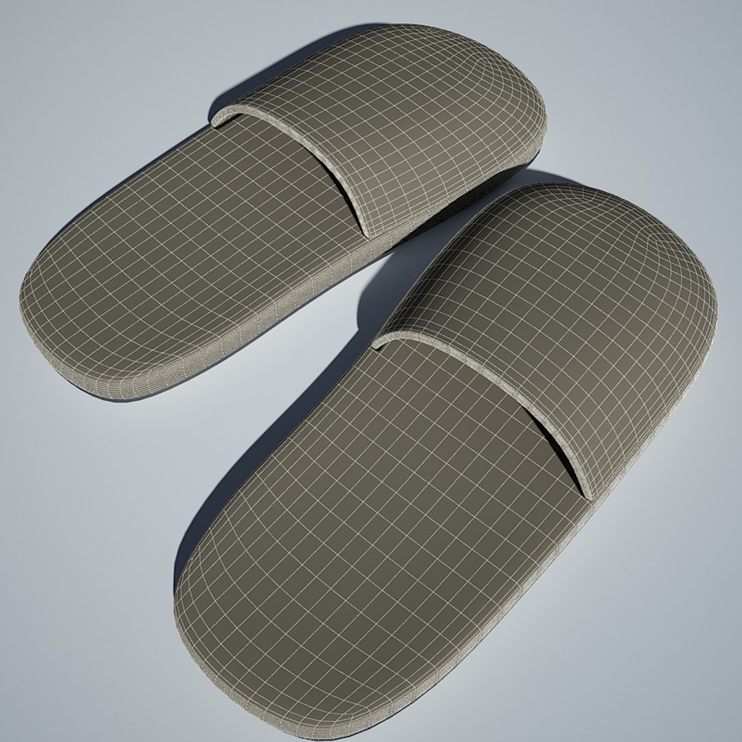 slippers 01 3d model