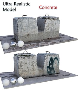 Ultra realistic Concrete floor Hq 2 3D model - TurboSquid 1758509