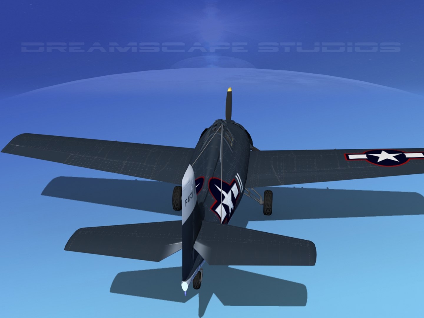 Grumman F4f-3 Fighter Aircraft Obj