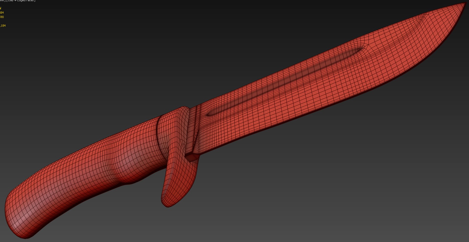 3d Model Knife