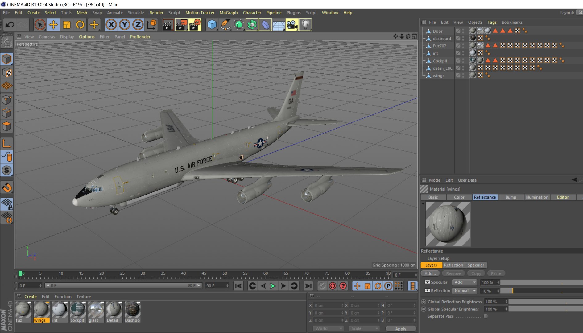 3D Boeing E-8 C Joint Stars - TurboSquid 2207103