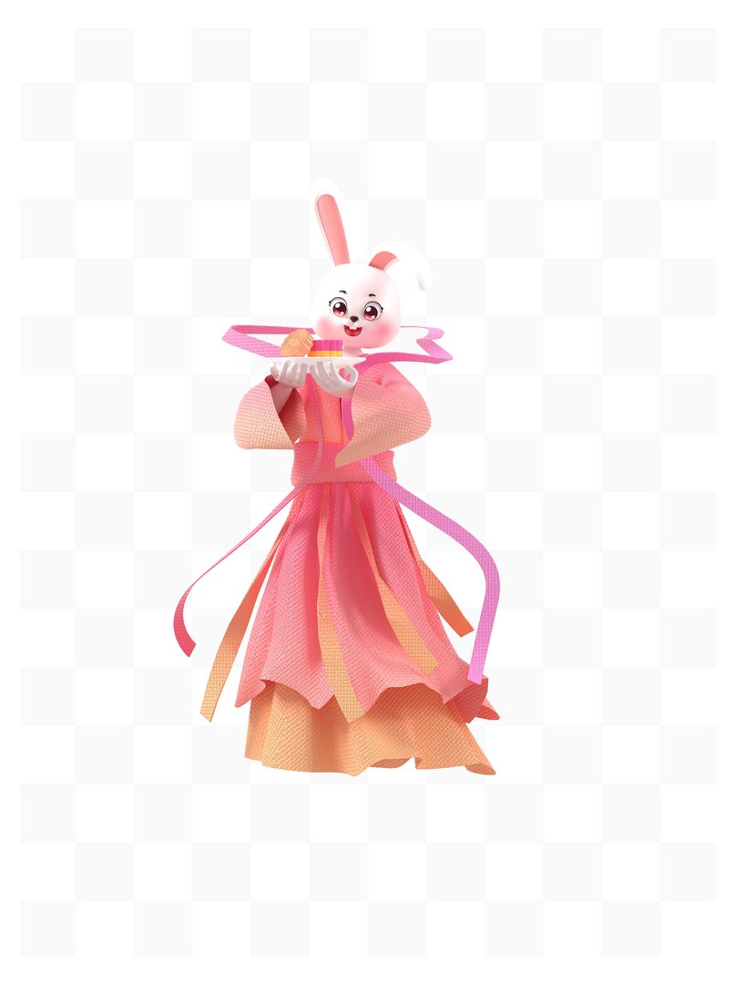 3D C4d Mid-Autumn Festival Rabbit - TurboSquid 2052516