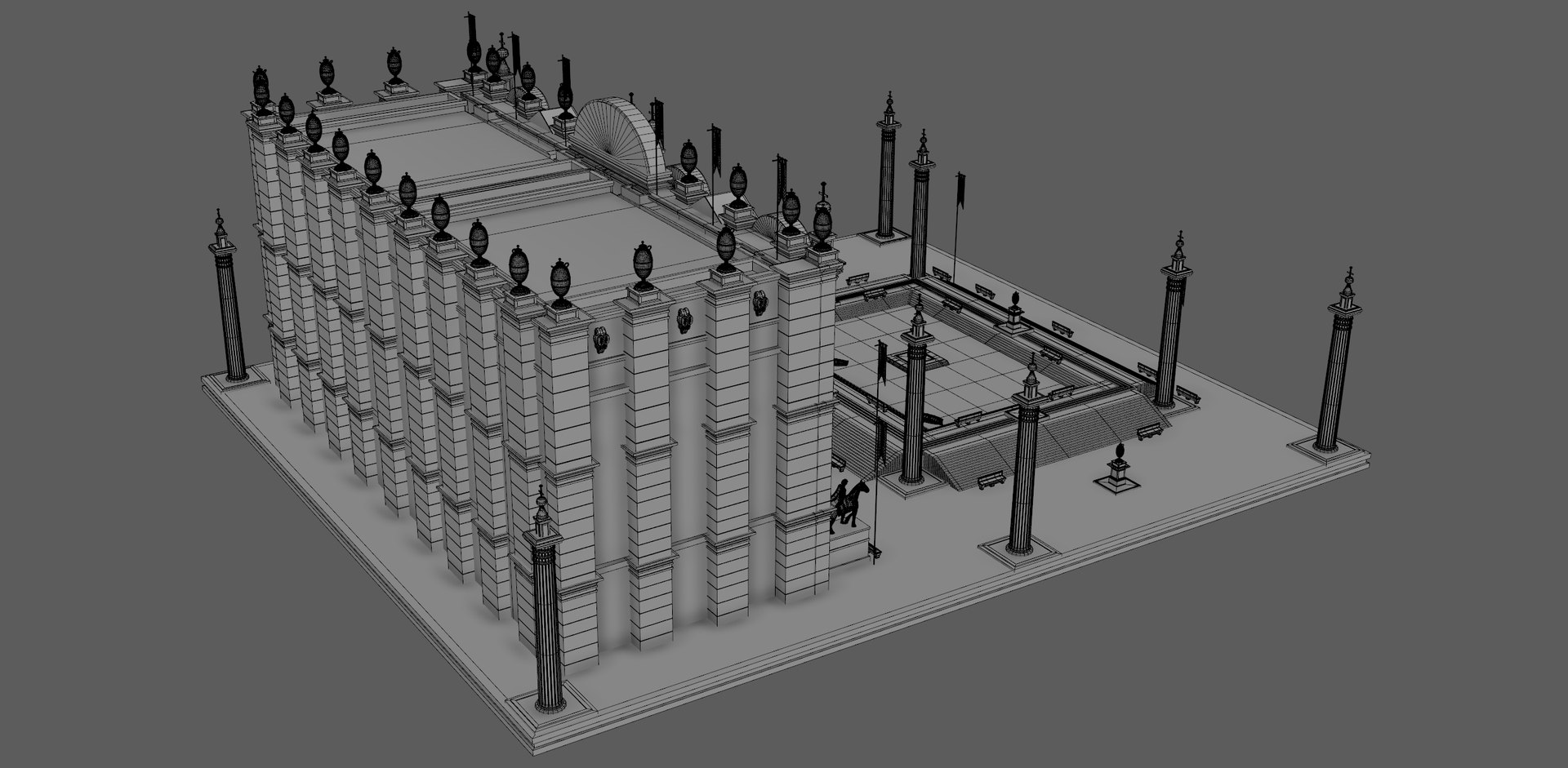 Fantasy Ephesus Library 3D - TurboSquid 2255282