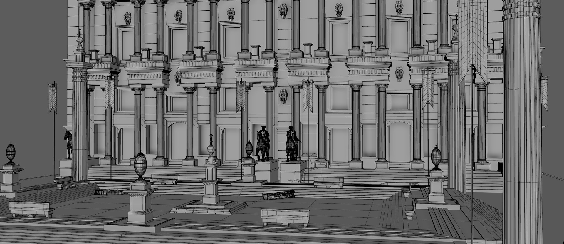 Fantasy Ephesus Library 3D - TurboSquid 2255282