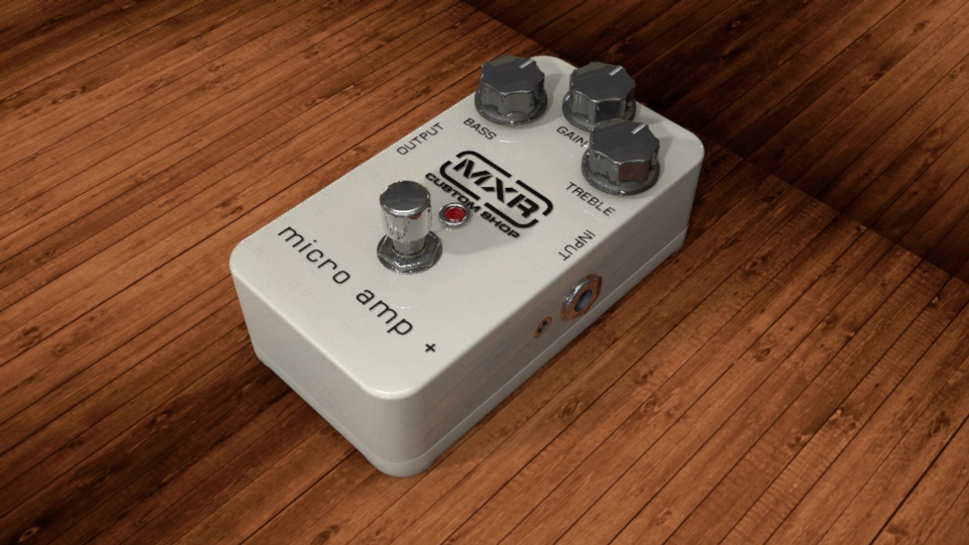 3d Model Of Dunlop Mxr Micro Amp
