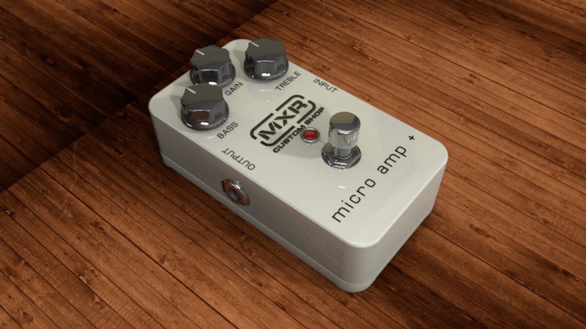 3d Model Of Dunlop Mxr Micro Amp