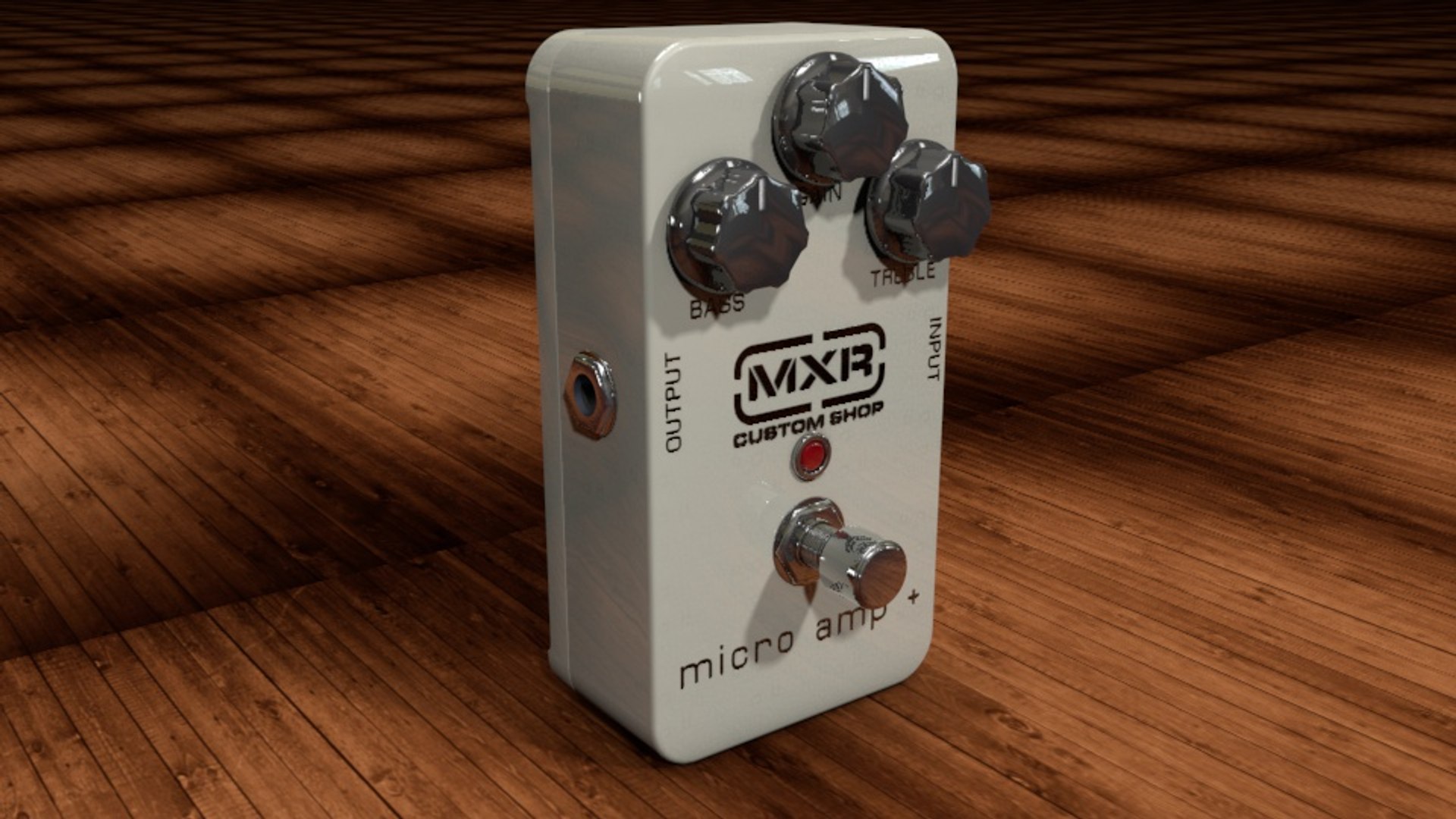 3d Model Of Dunlop Mxr Micro Amp