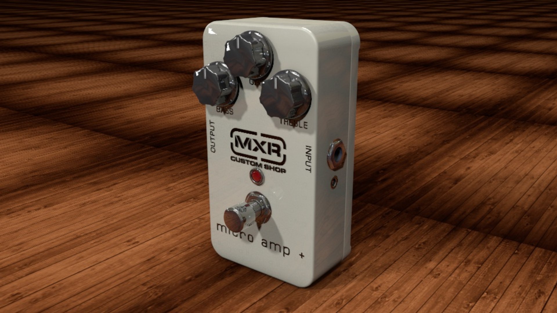 3d Model Of Dunlop Mxr Micro Amp