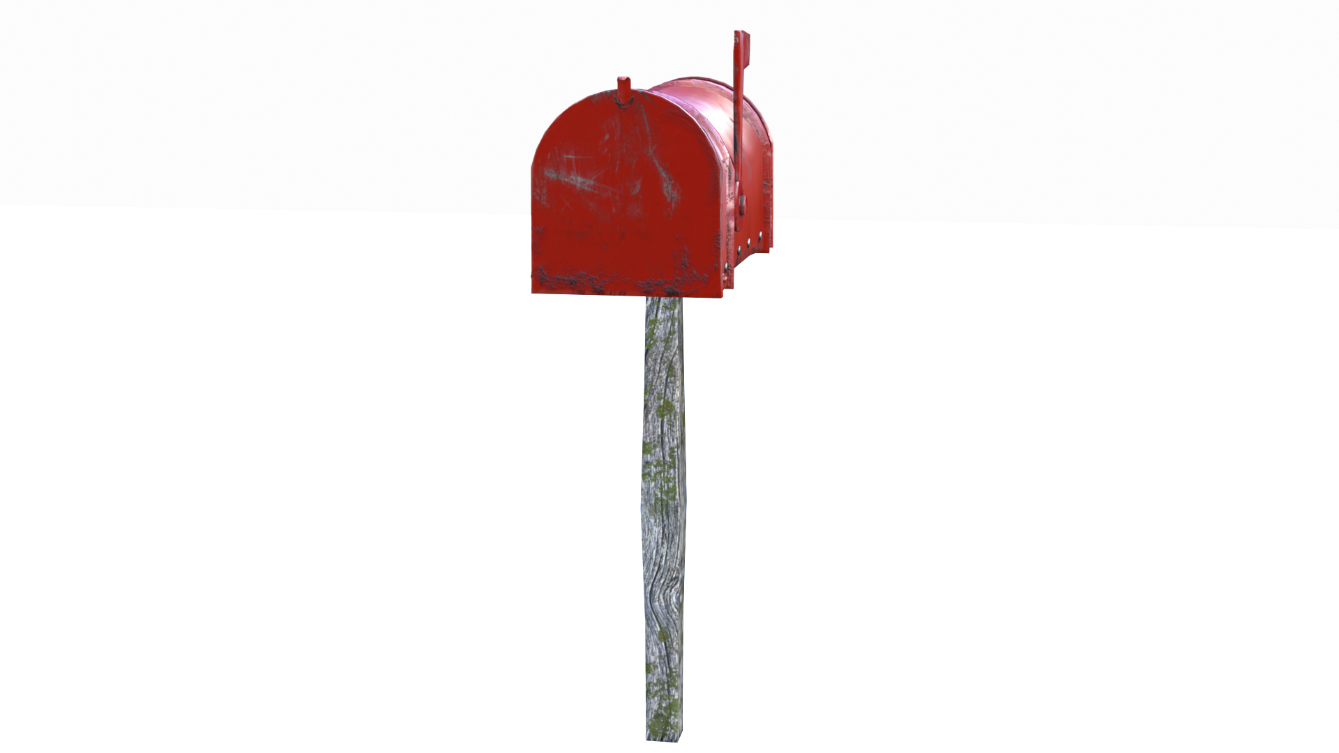 3D Model Red Mailbox - TurboSquid 1511133