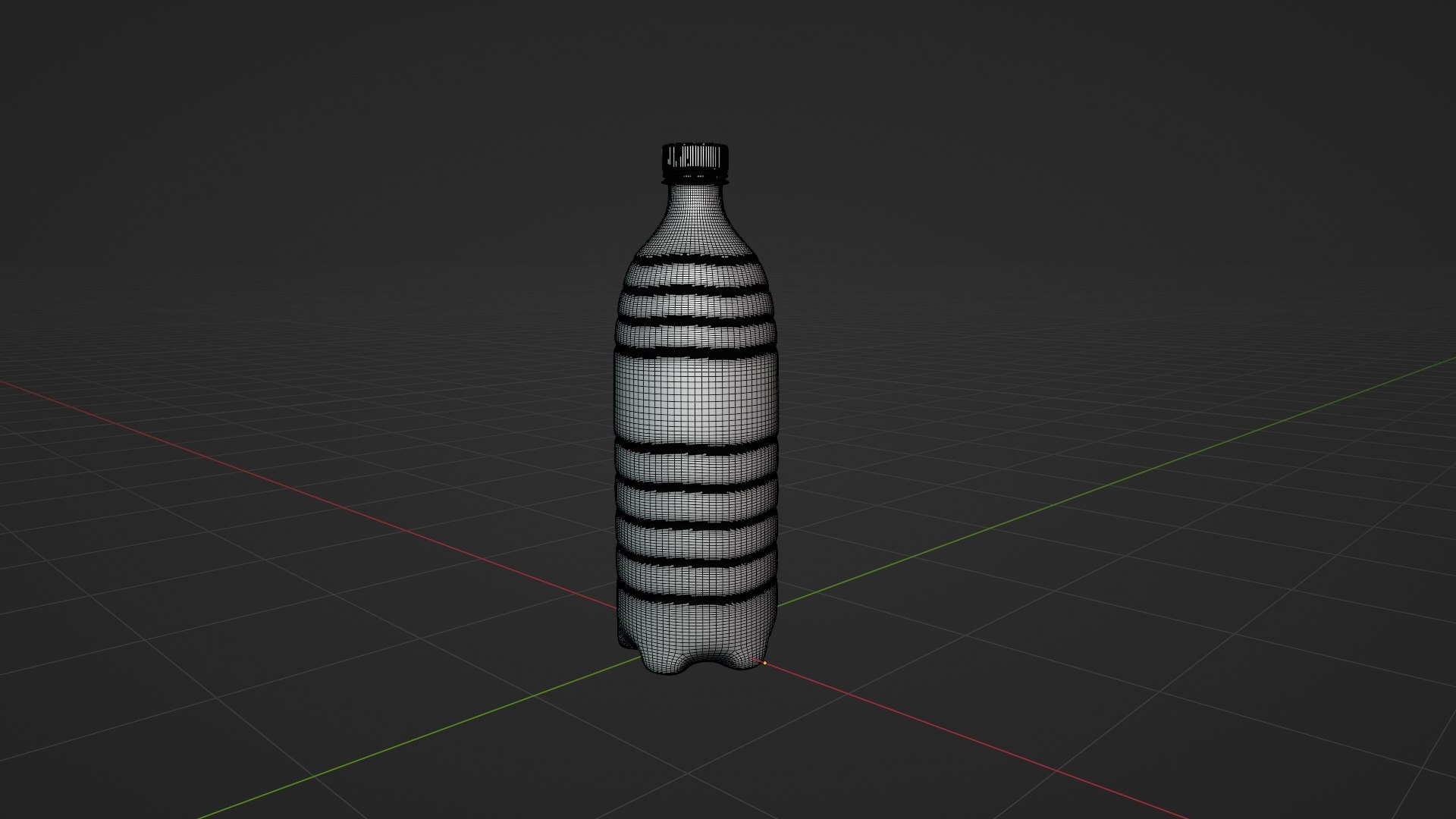 Plastic Bottle With White Cap Model - TurboSquid 2089260