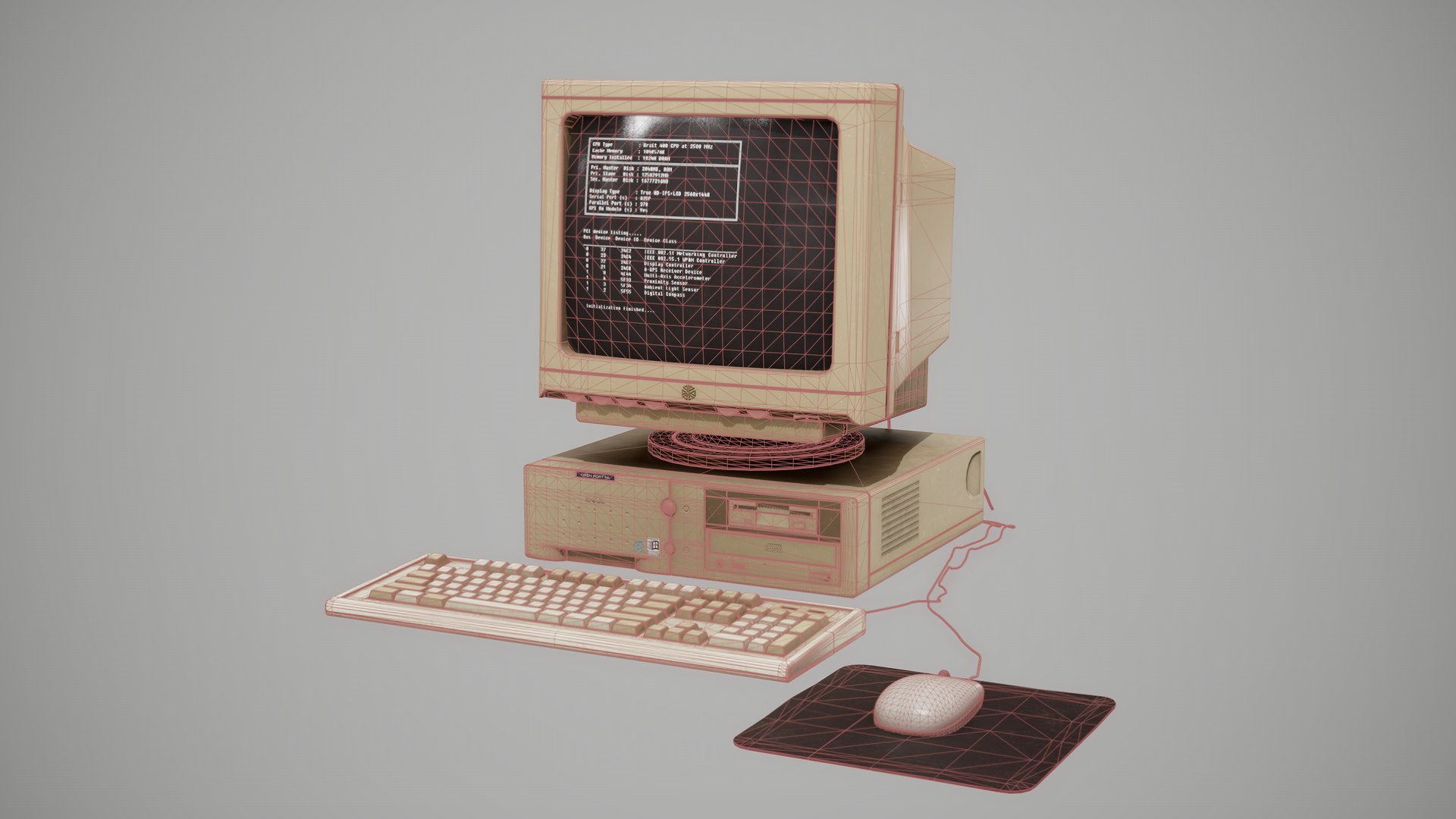 3D Model 90s Pc Desktop Style - TurboSquid 1572106