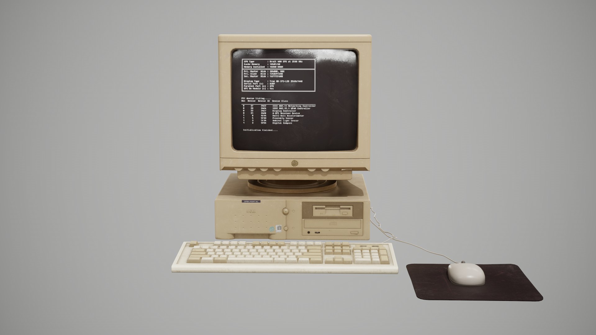 3D Model 90s Pc Desktop Style - TurboSquid 1572106